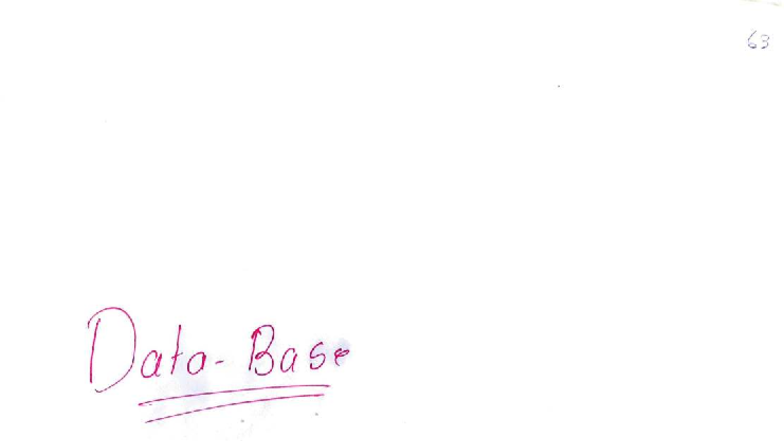 DBT 63: Short Notes on Database Management & MySQL Transactions - Studocu
