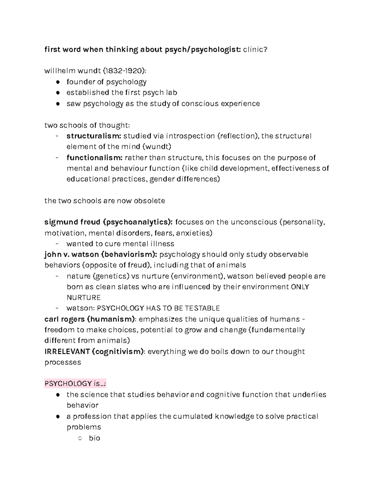 Biological Psychology (PSY 101): Understanding the Nervous System and Behavior - Studocu