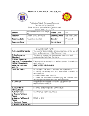 LP3-Health - Lesson Plan in Quarter 3 Module 3, Issues in the ...