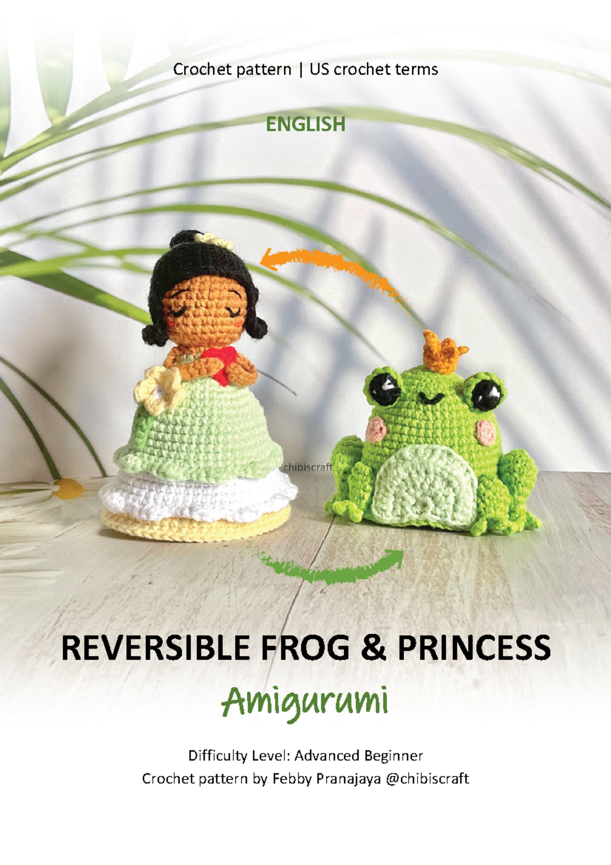 Crochet Pattern: Reversible Frog Princess Amigurumi (Advanced Beginner ...