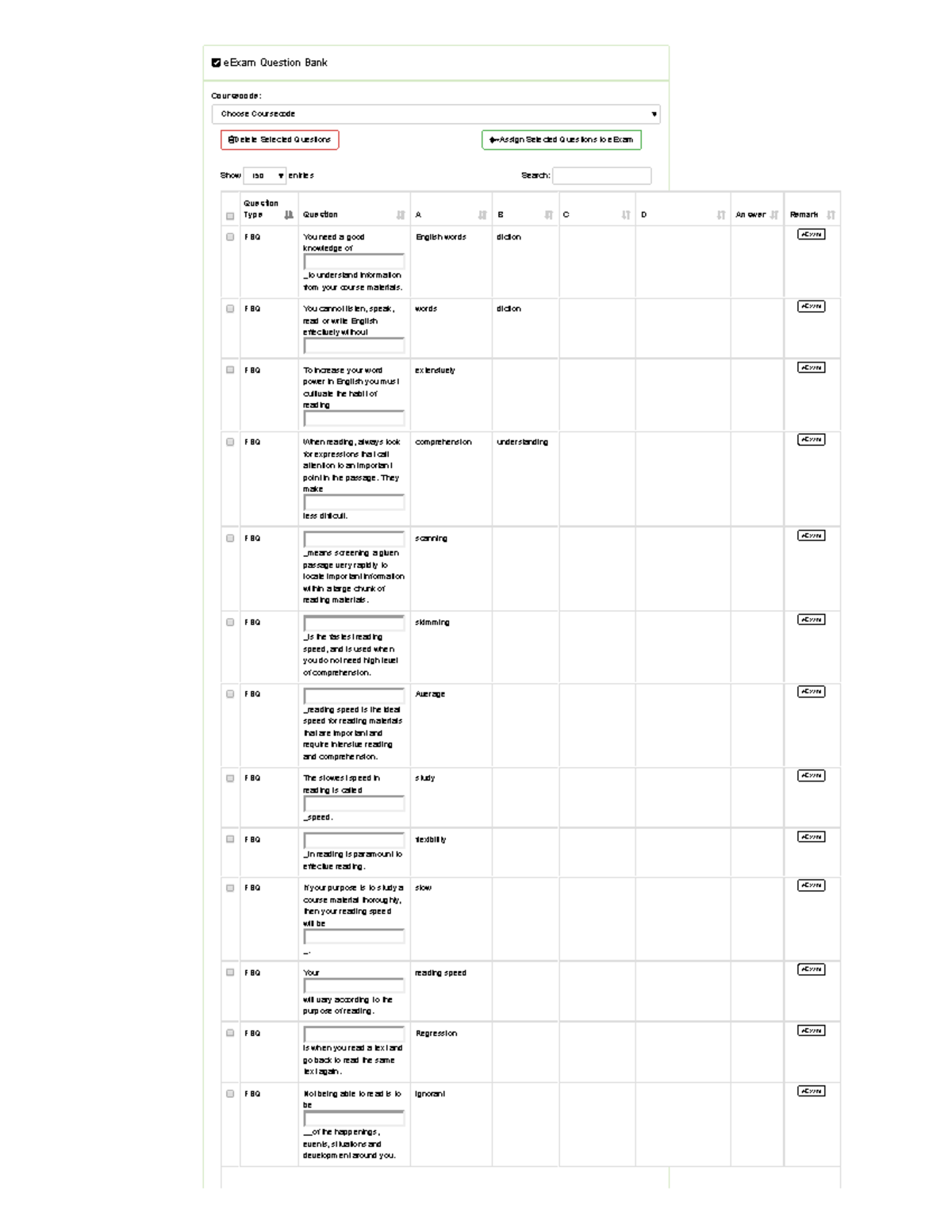 Gst101 eExam Question Bank: Selected FBQ & MCQ Entries - Studocu