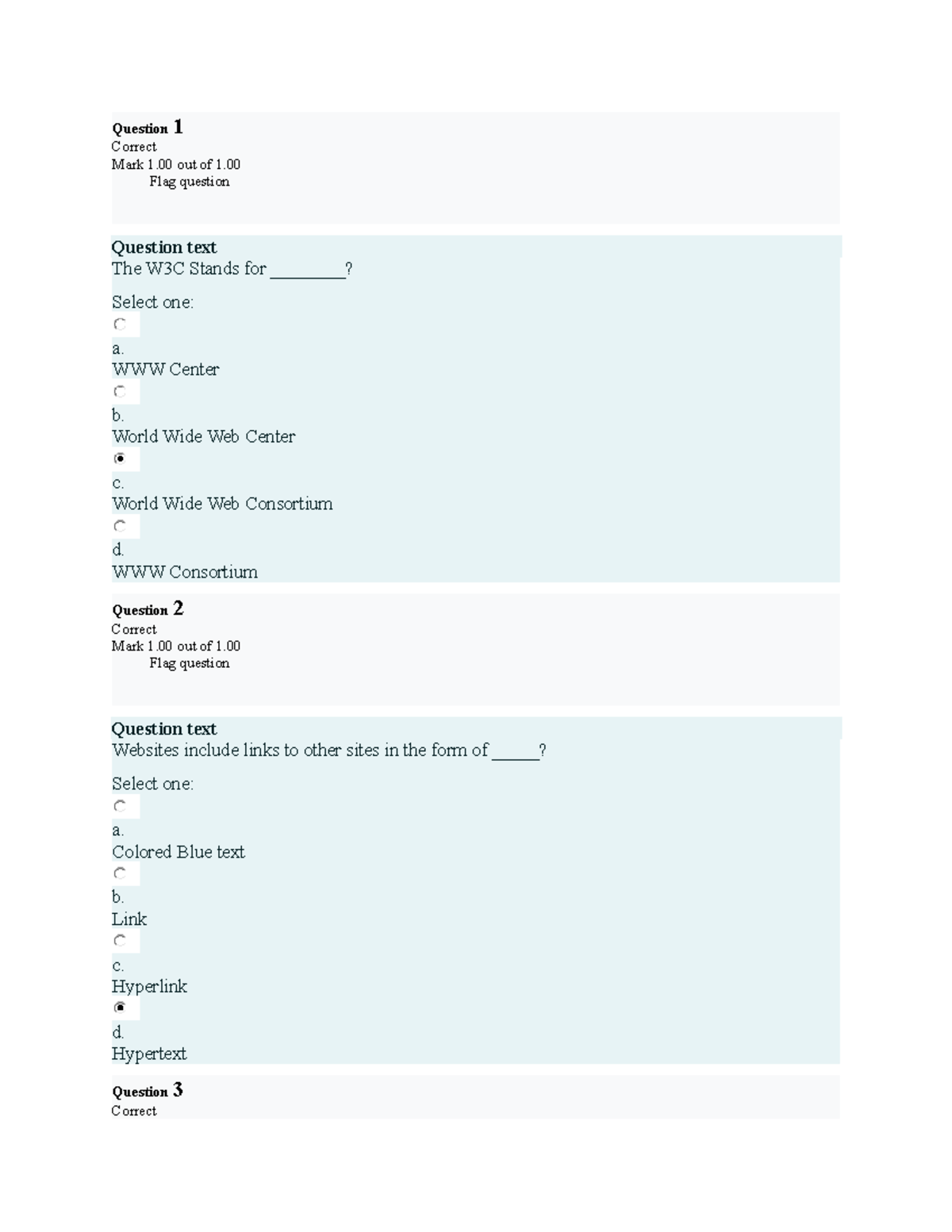 Computing Fundamentals Finals Reviewer - Question 1 Correct Mark 1 out of 1. Flag question ...
