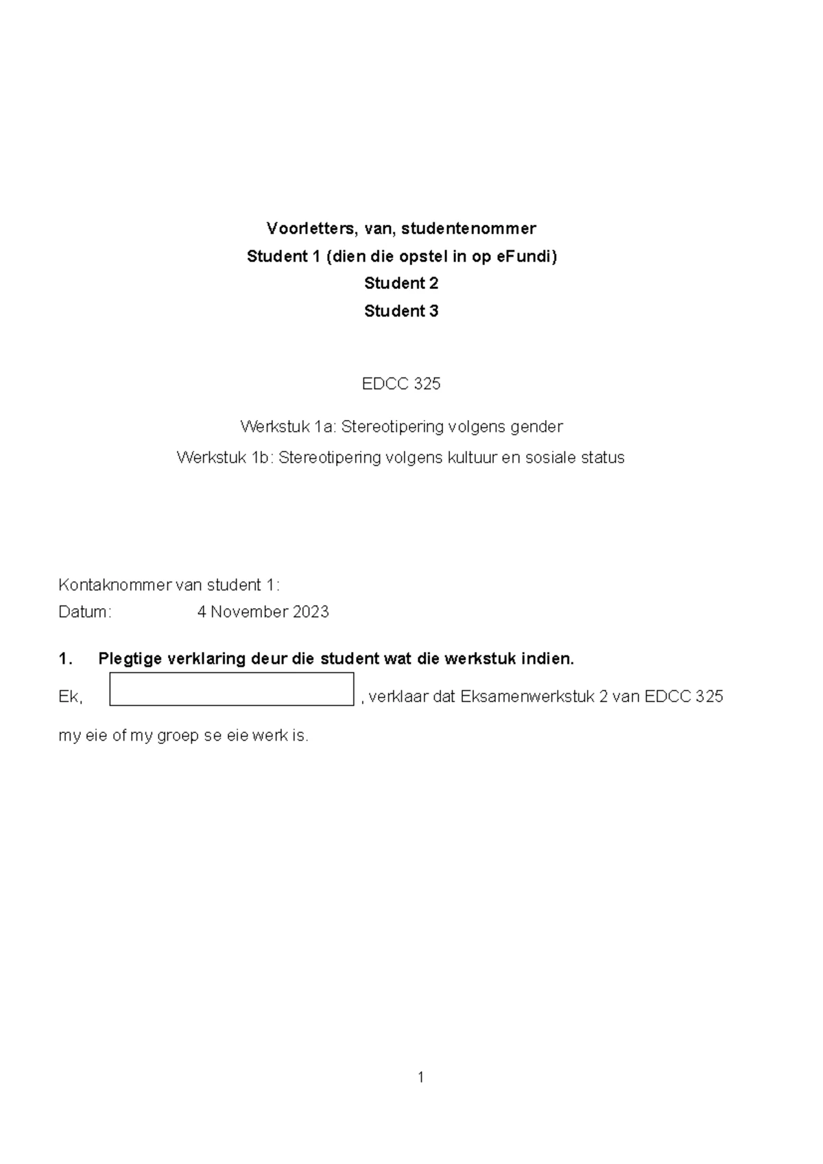 Dintlhathuto Molokololo SEFV 211 Lecture Notes 2022 - Studocu