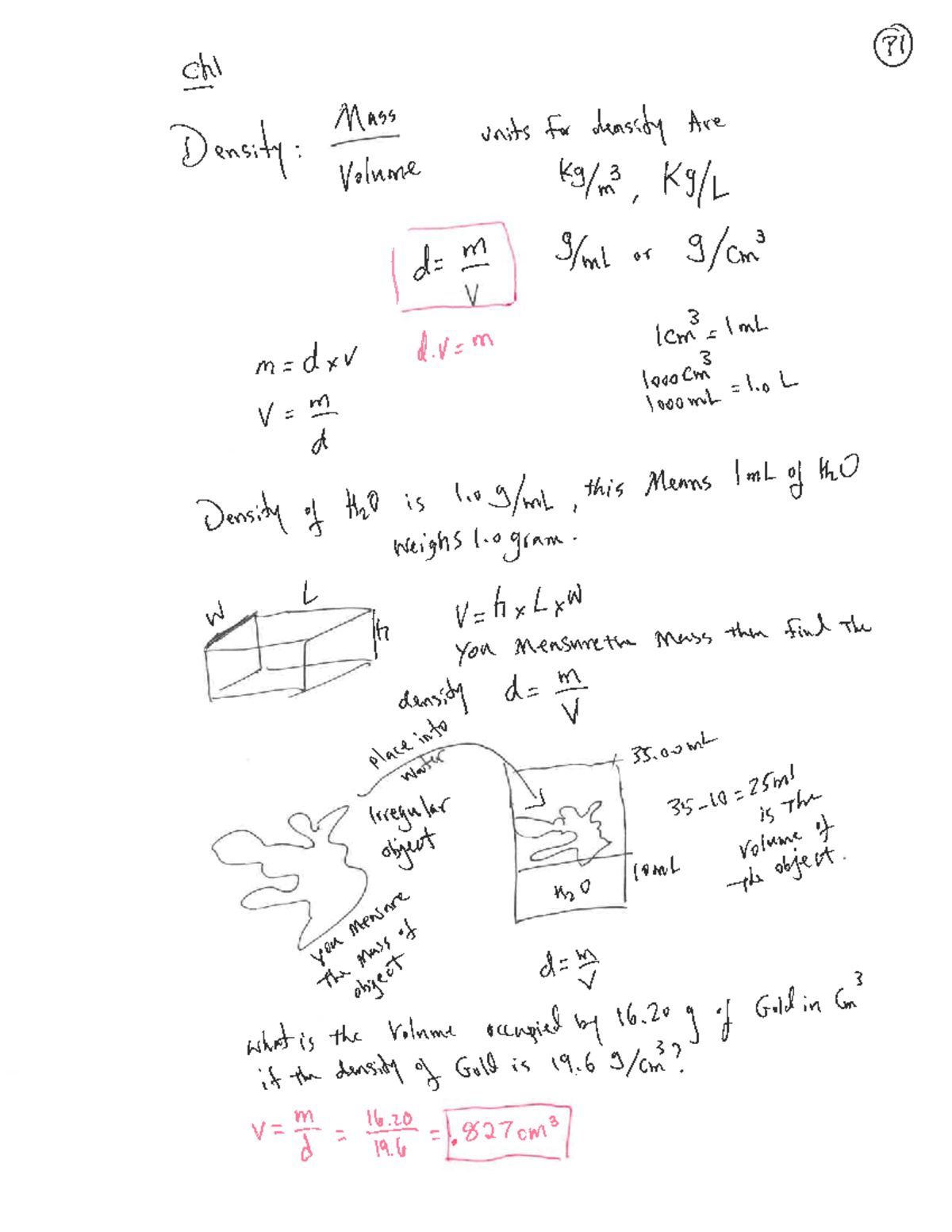 Chapter 2 Lecture 1: Understanding Mass Density and Atomic Structure ...