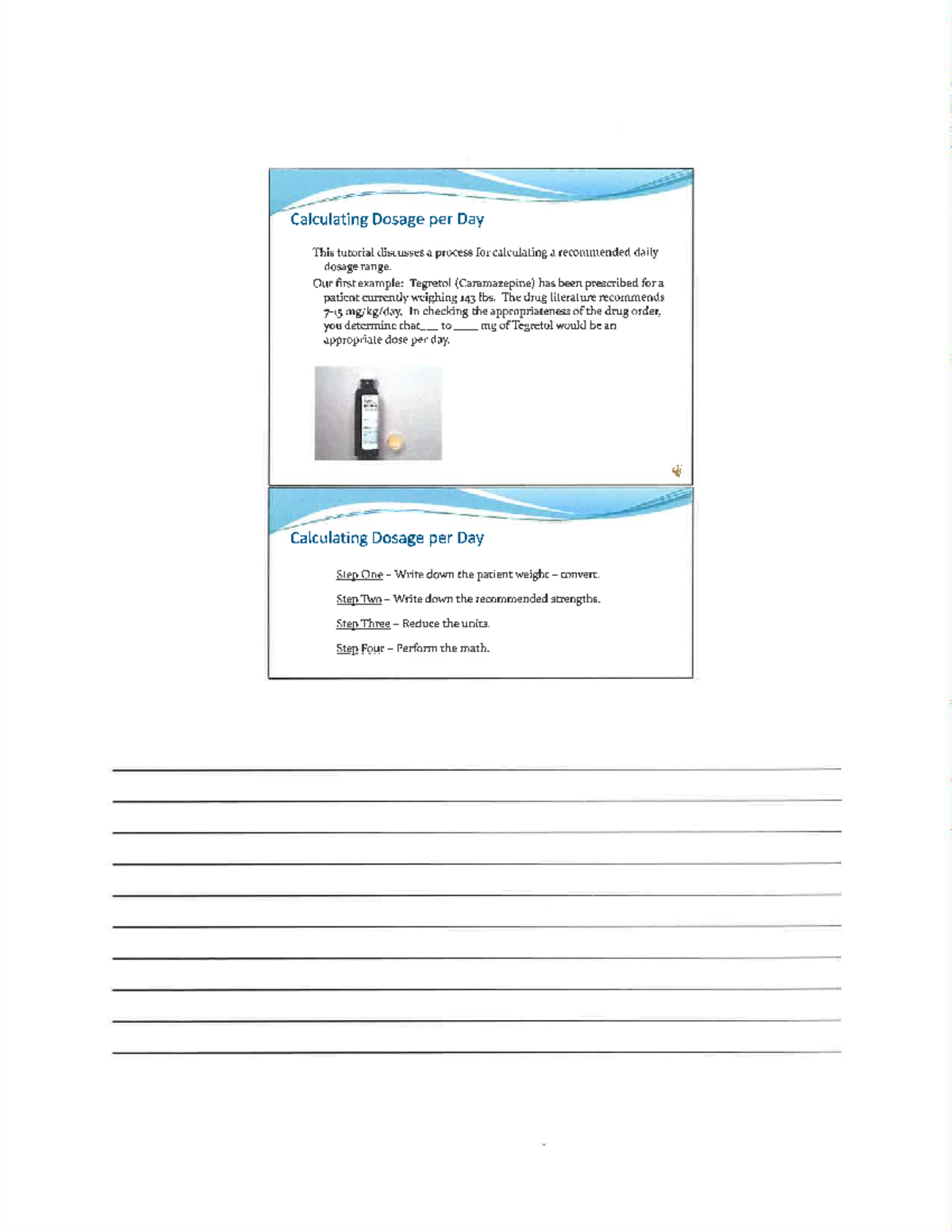 How to Calculate Safe Dosage Examples - Calculating Dosage per Day This ...