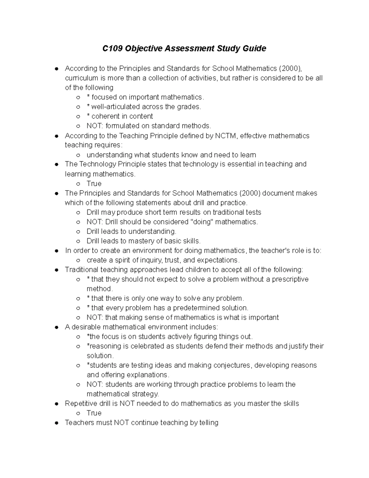 Module 9 Study Guide - Module 9: Instructional Applications Study Guide Note: You are encouraged ...
