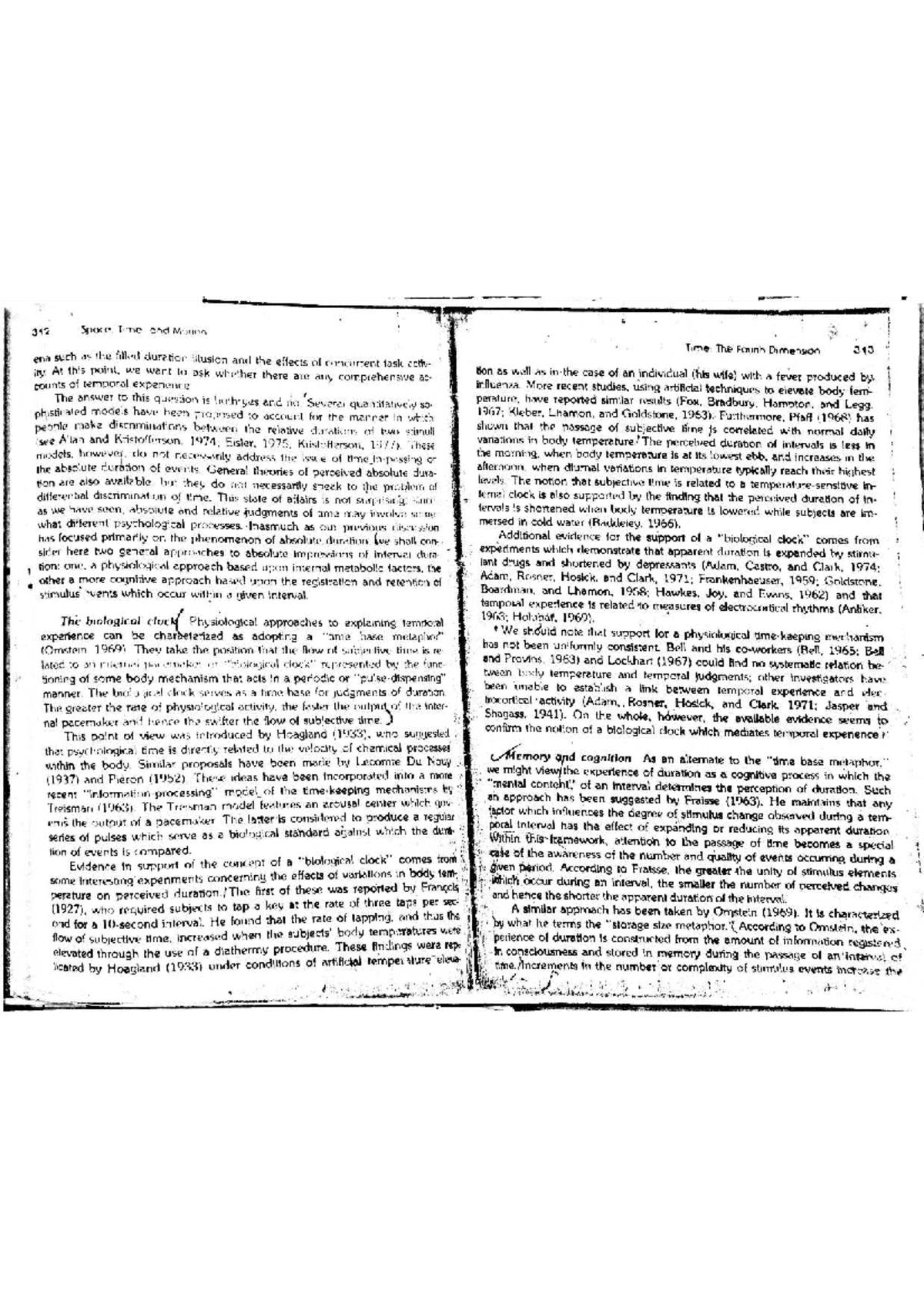 312 Theories of Time Perception: Understanding the Fourth Dimension 313 ...