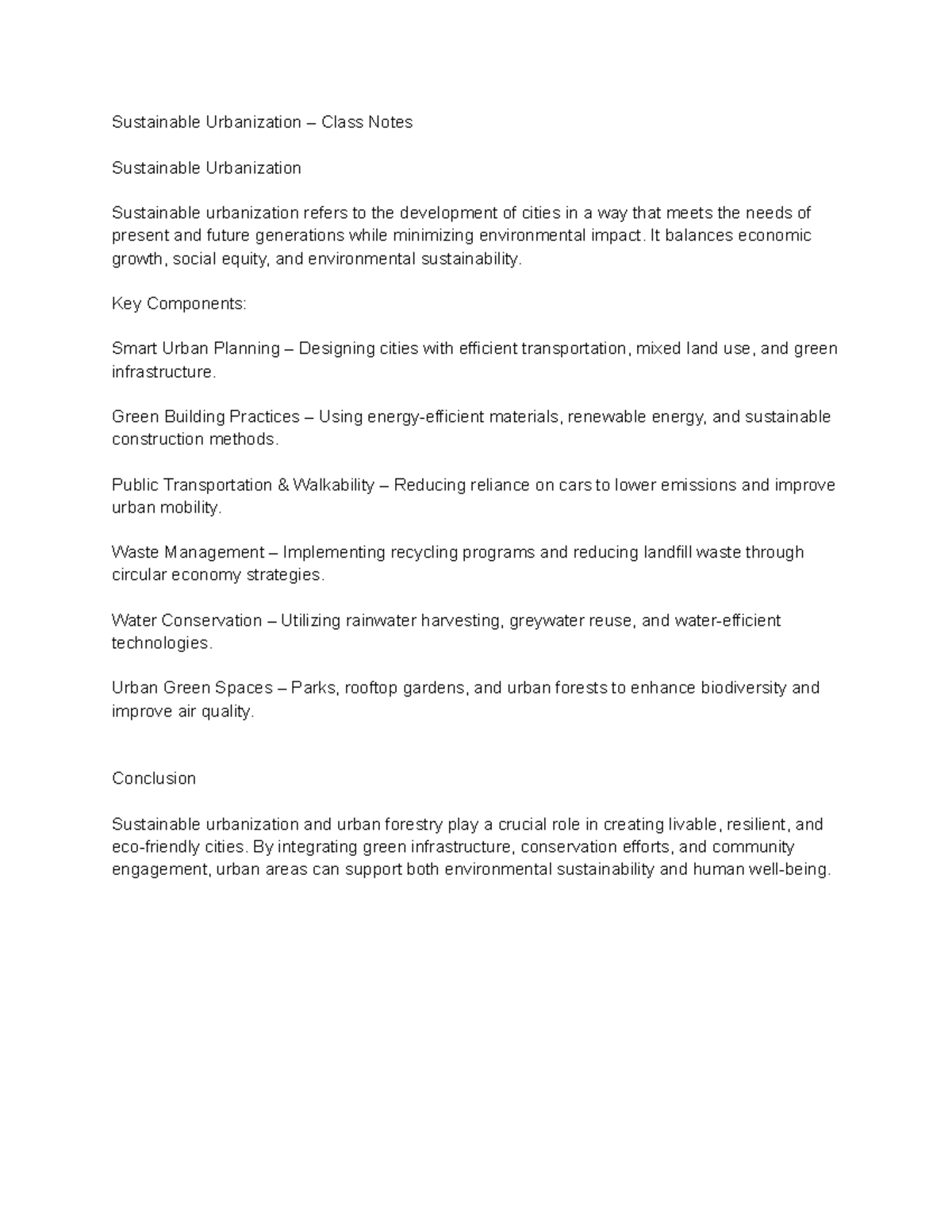 Sustainable Urbanizatio - It balances economic growth, social equity ...