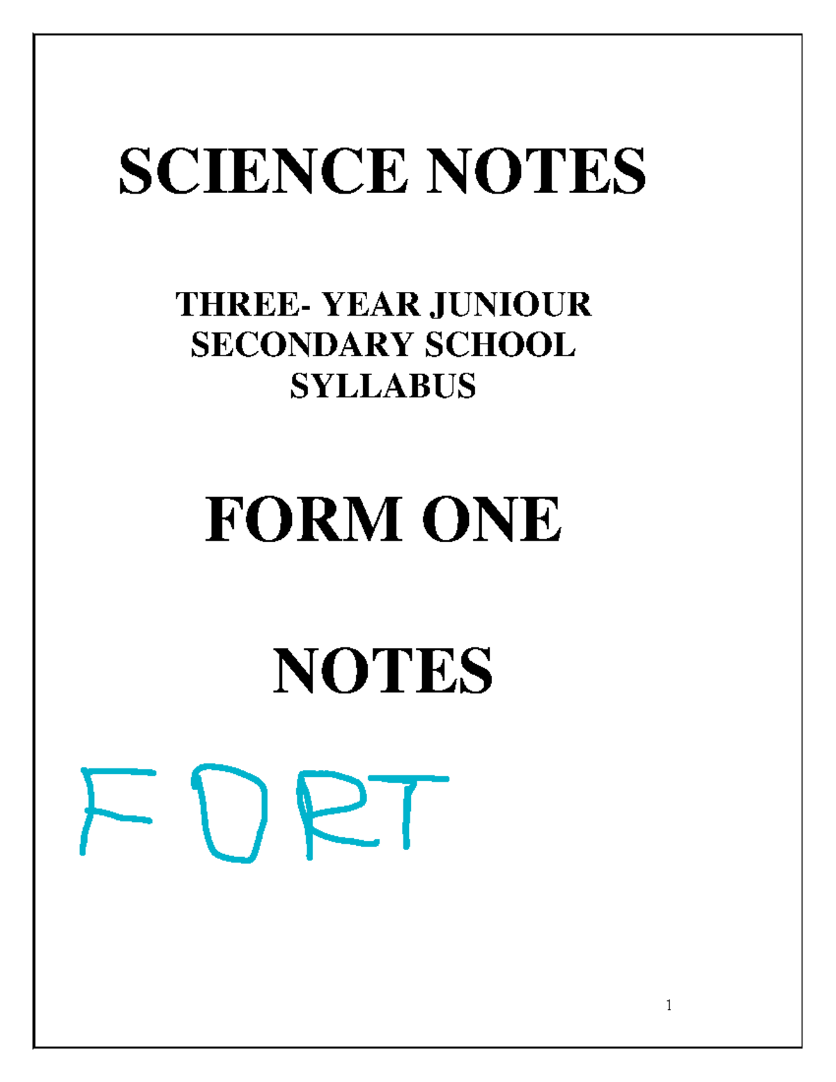 SCI 1-3-1 Final Notes: Science, Technology, and Society Interactions ...
