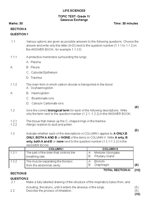Assignment Q&A 2023 Revision worksheet - GRADE 11 LIFE SCIENCES TERM 2 ...