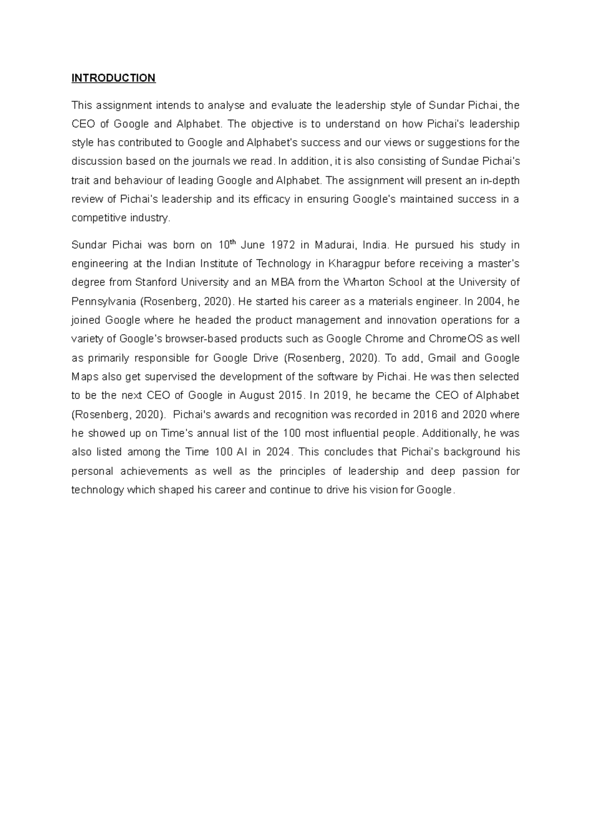 Sundar Pichai's Leadership Concepts: An Analysis of Style and Impact ...