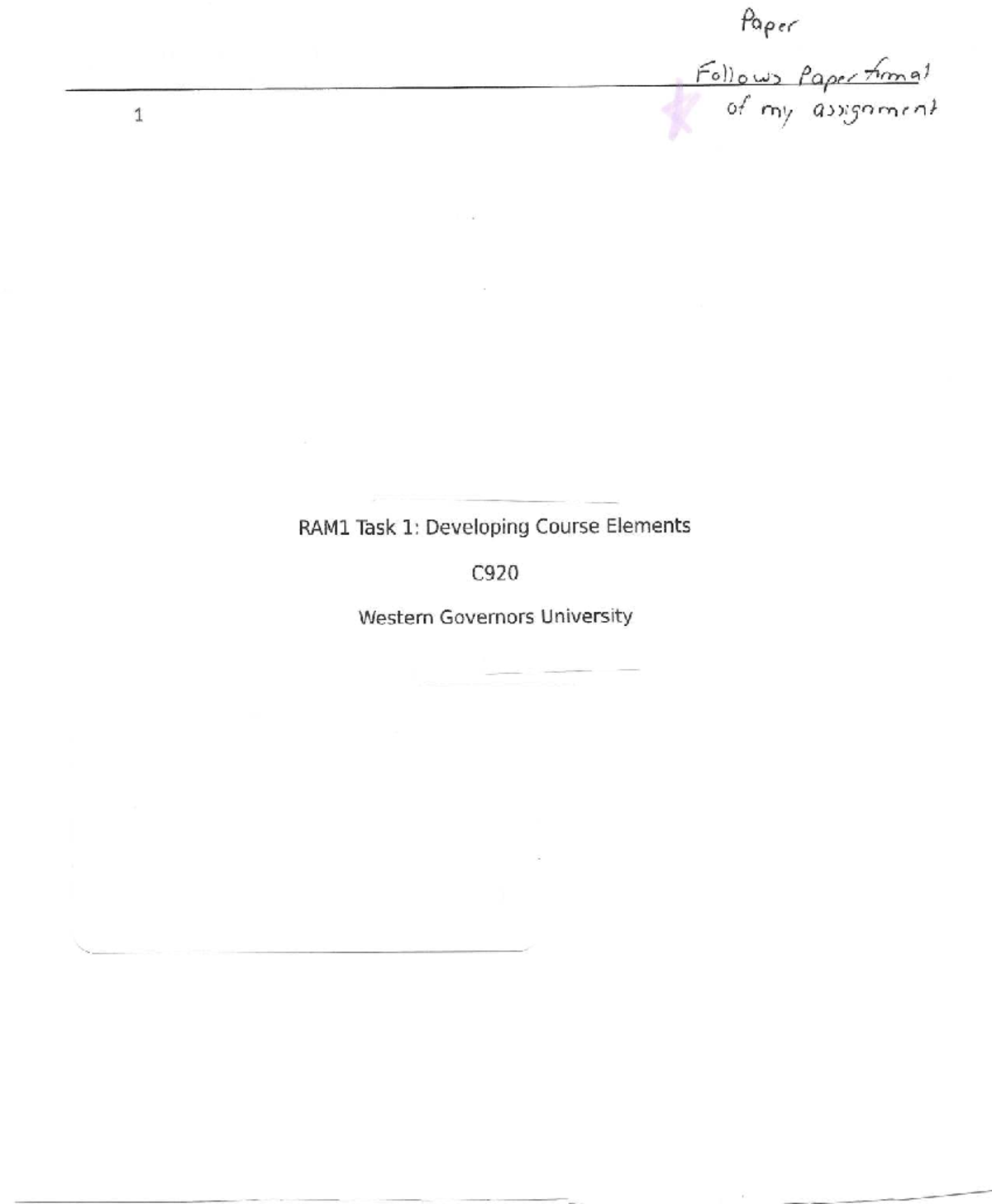 C920 Final Exam Sample Paper: ADDIE Model in Course Design - Studocu