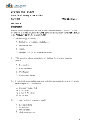 Grade 10 Life Sciences Term 1 Resource Pack 2025: Key Concepts & Skills ...