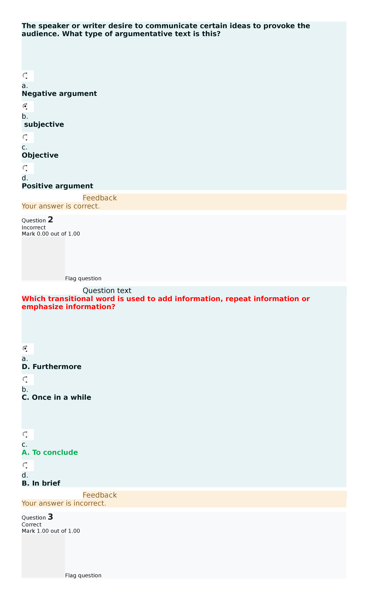 EAPP2111 Second Sem Exam Review: Argumentative Texts & Transitions - Studocu