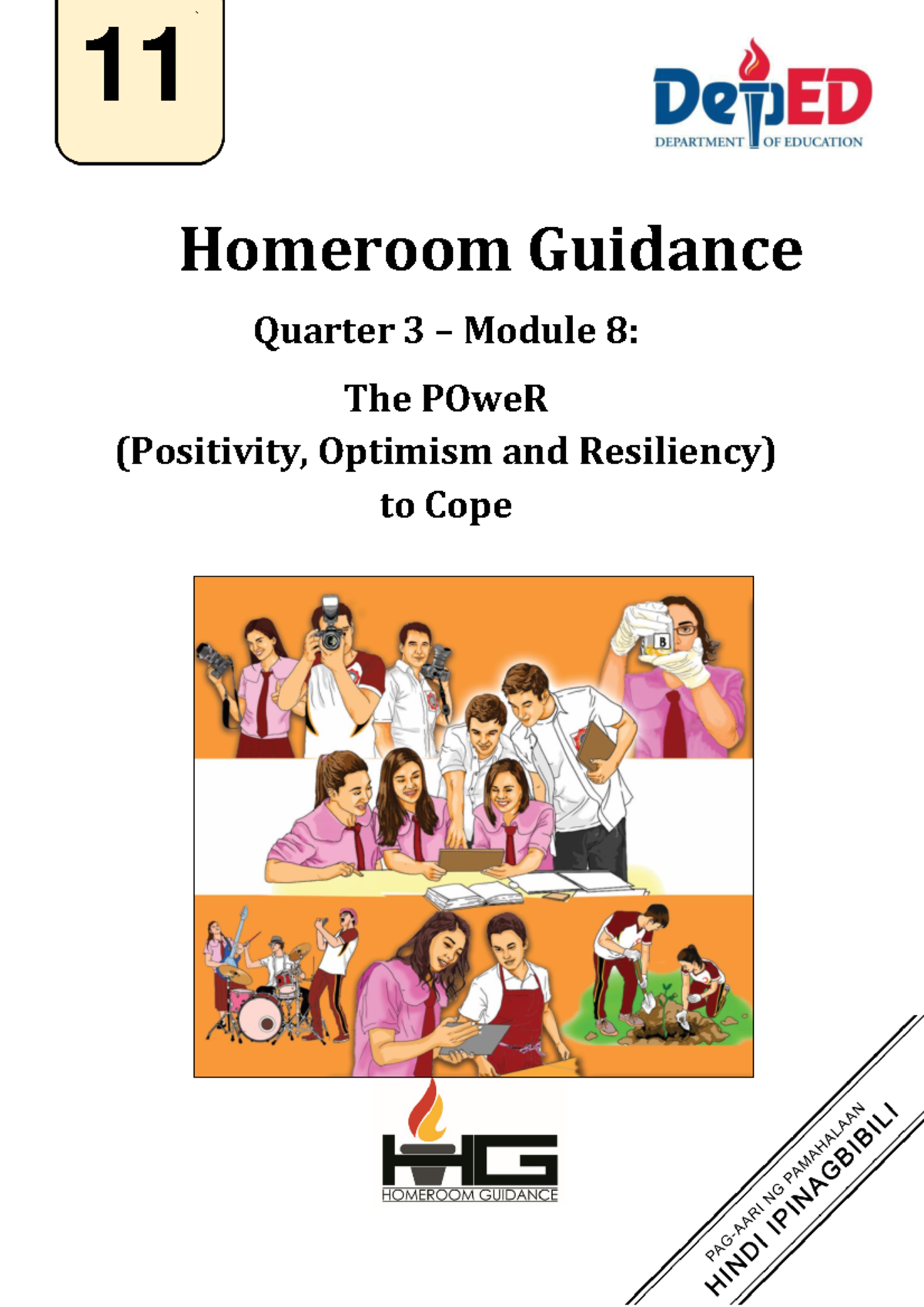 G11 Q3 Module 8 10042021 - 11 ` Homeroom Guidance Quarter 3 – Module 8: The POweR (Positivity ...