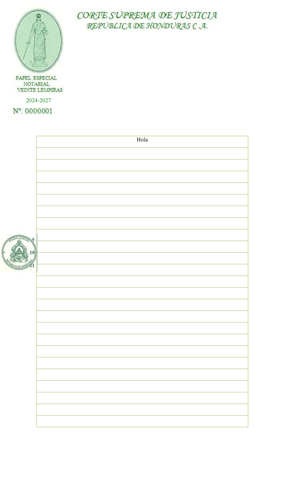 Renglones Formato Papel Especial Notarial Verde (2) (1) (Auto Recovered ...