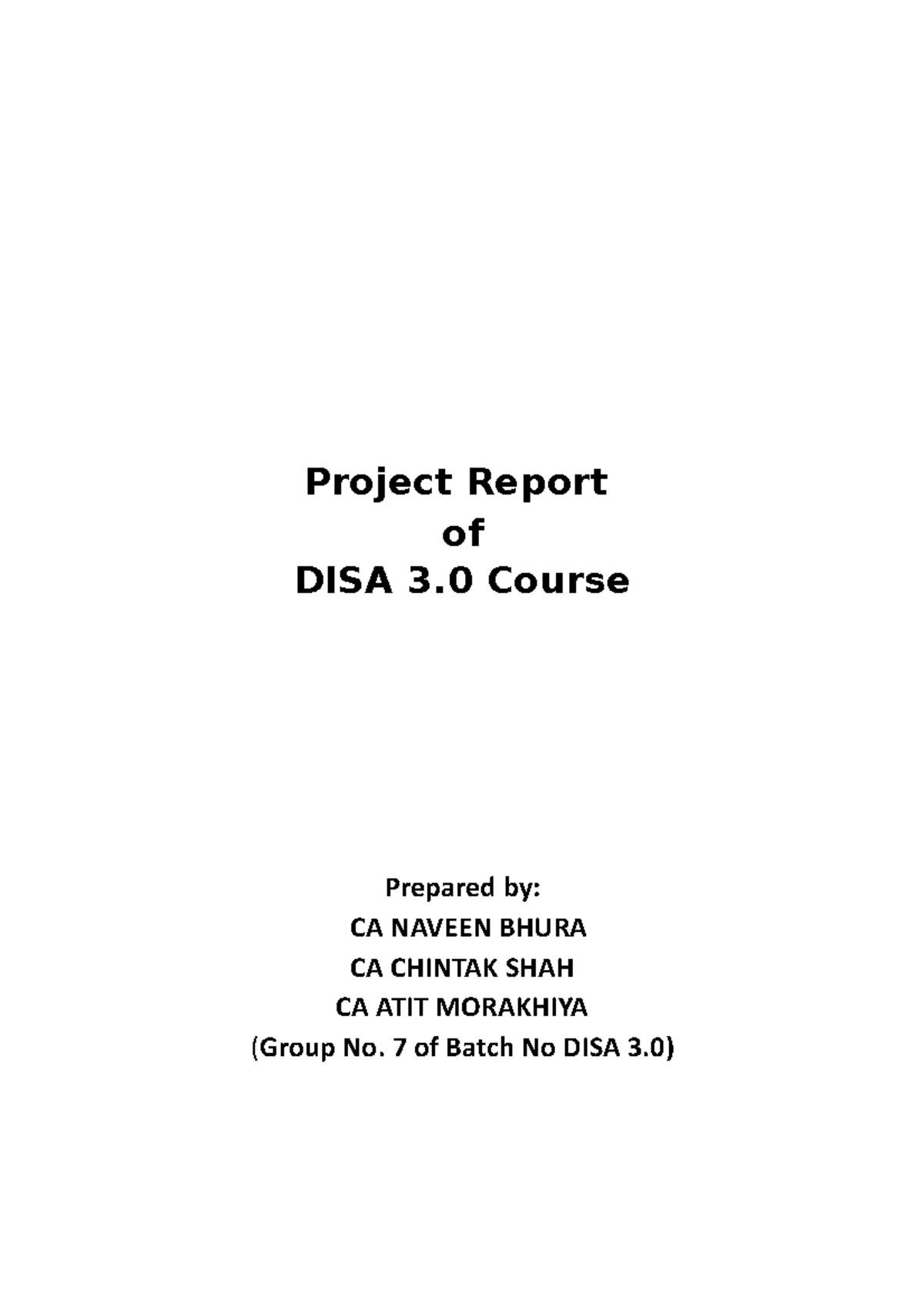 ISA Project Report - ABCHCHCCCC - Project Report of DISA 3 Course ...