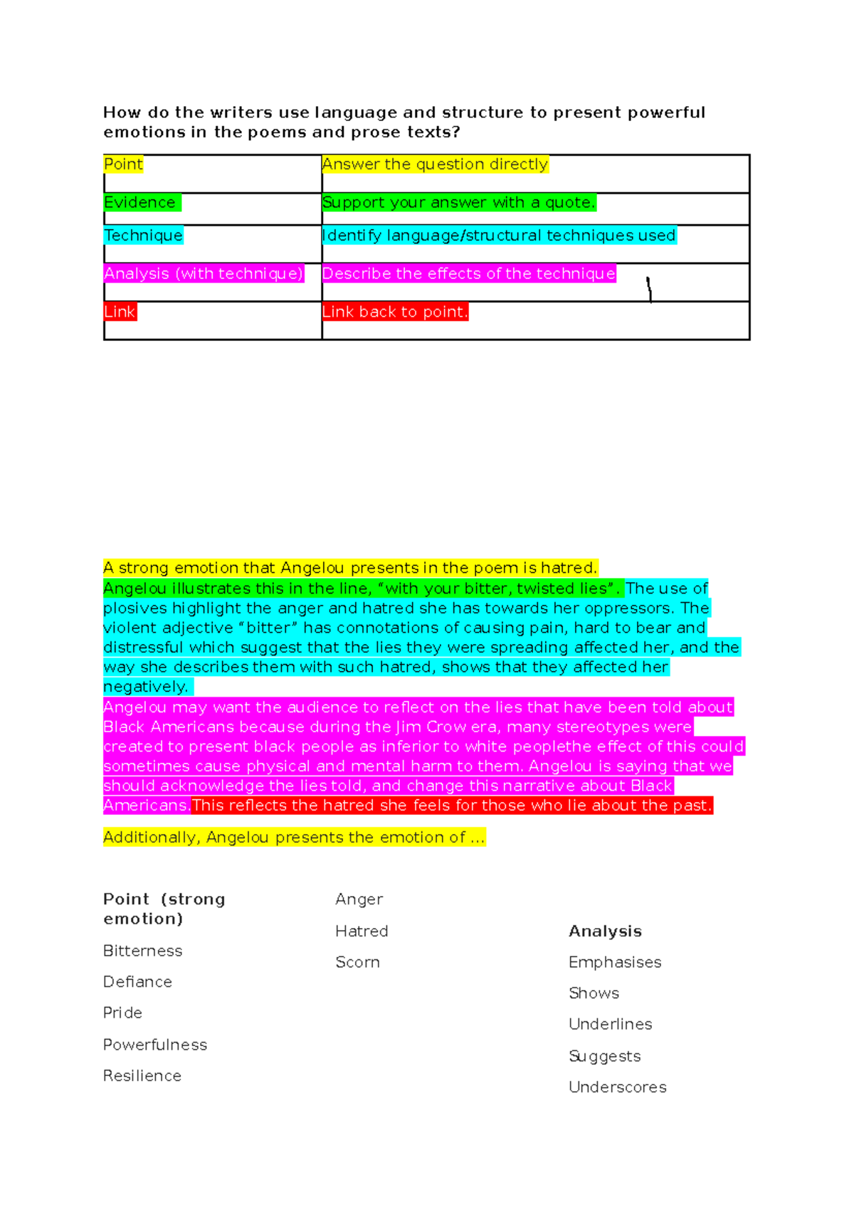 ENG 201: Analyzing Language & Structure in Poetry and Prose - Studocu