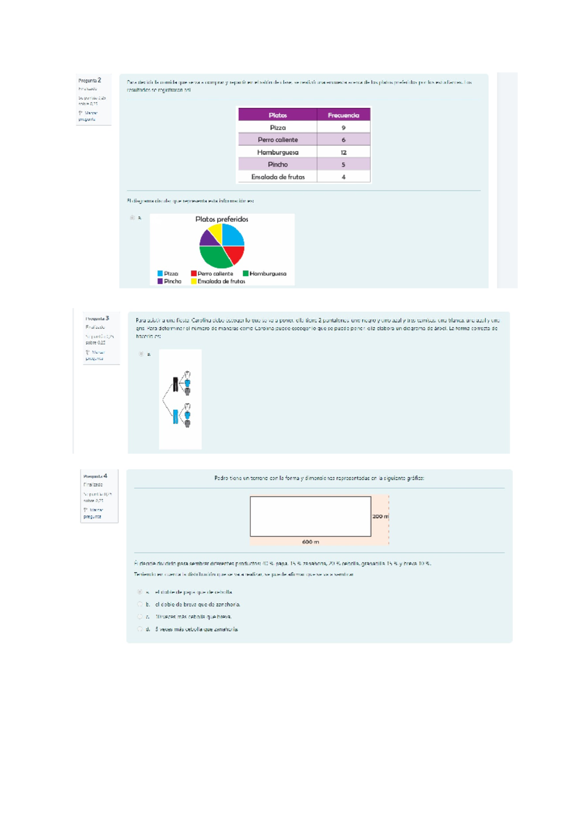 Cuestionario de Estadística Descriptiva - Estadística 101 - Studocu