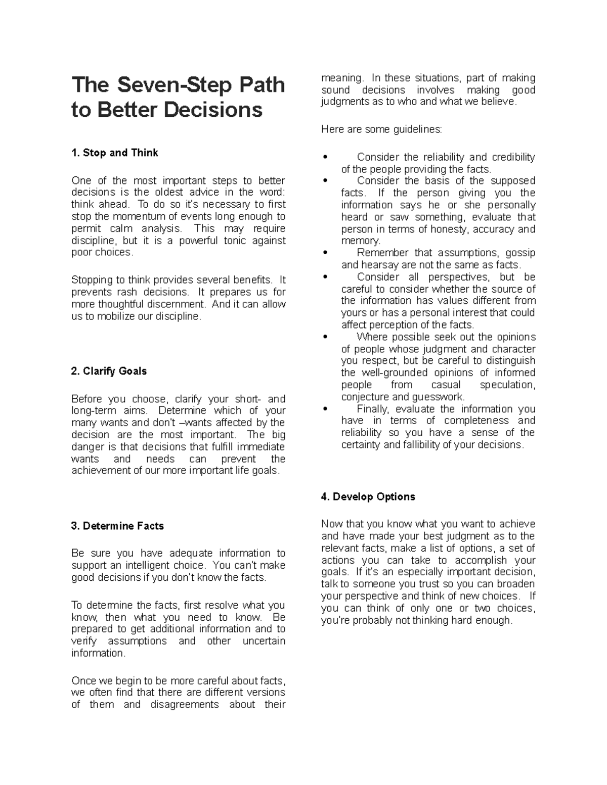 The Seven - A little reviewer for ethics - The Seven-Step Path to ...