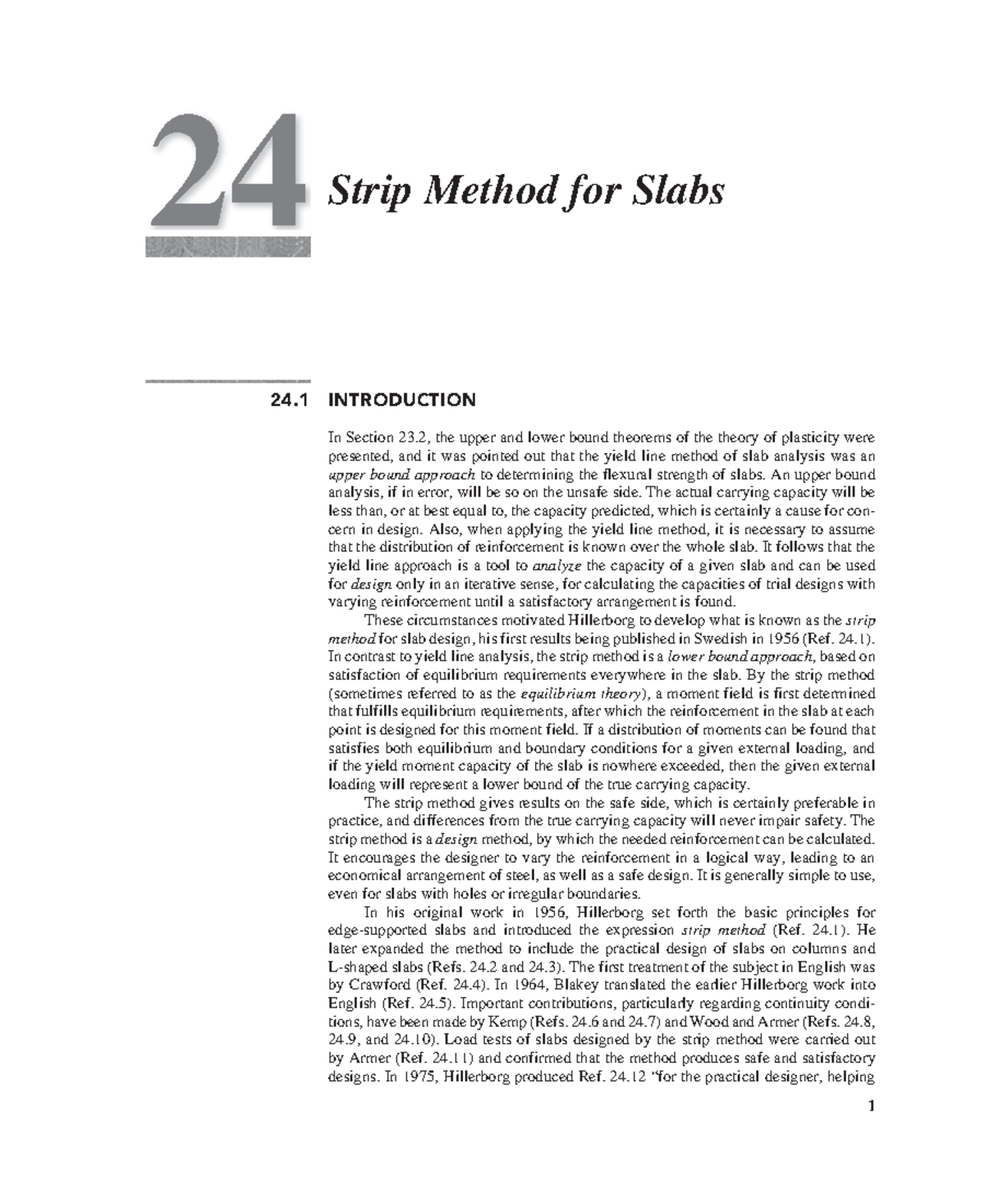 Chapter 24 - Design Principles of the Strip Method for SLAB - Studocu