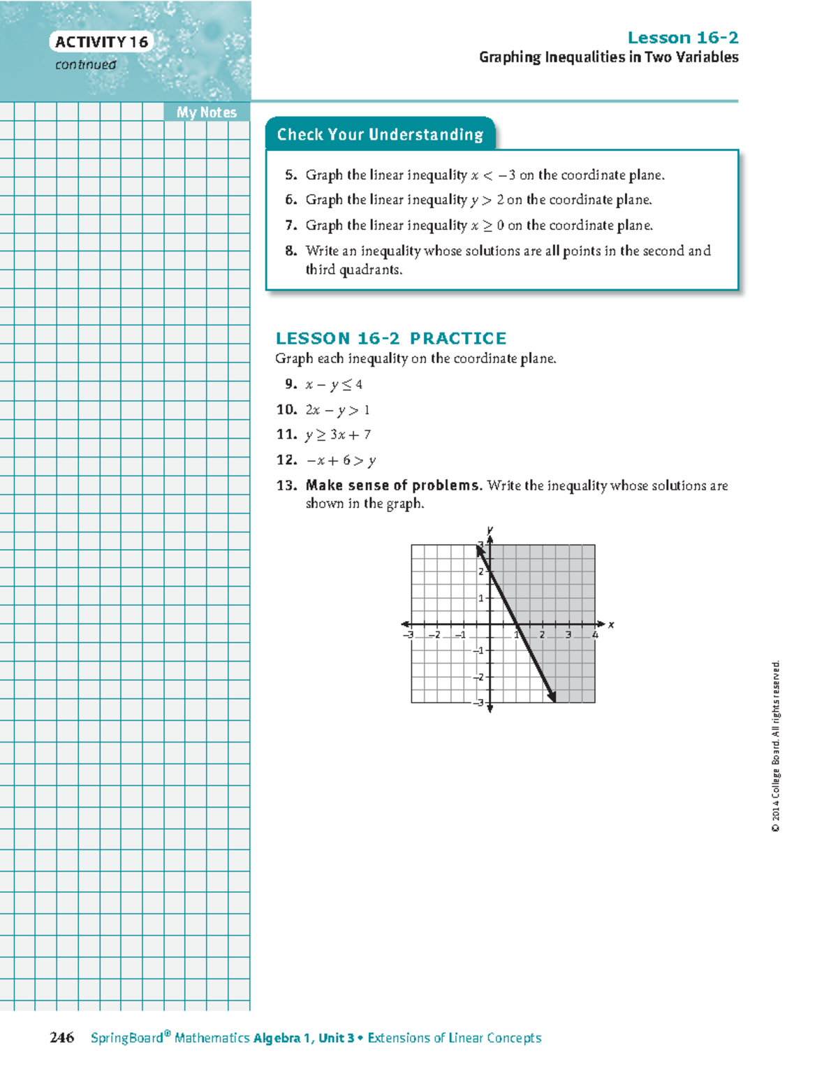 Springboard Mathematics Algebra 2