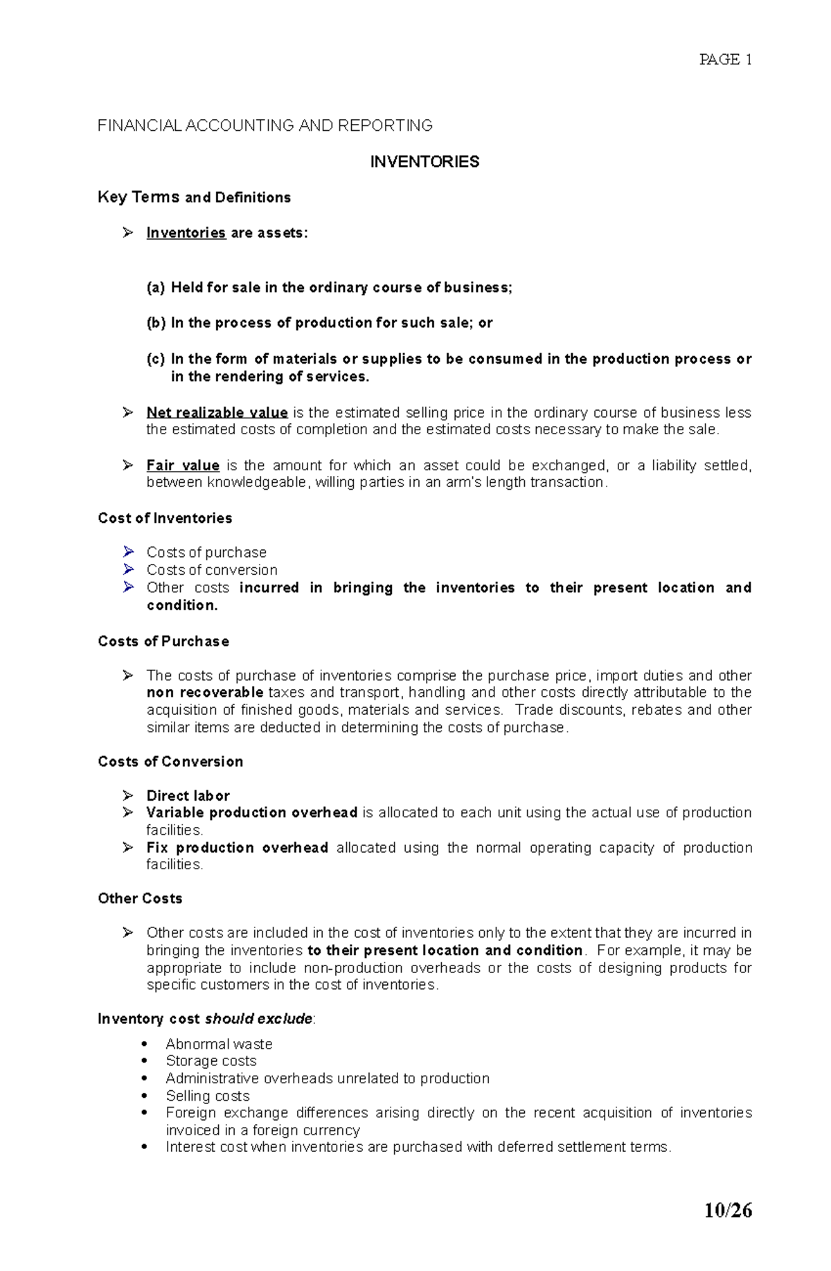 12-Inventories - for lectures - FINANCIAL ACCOUNTING AND REPORTING ...