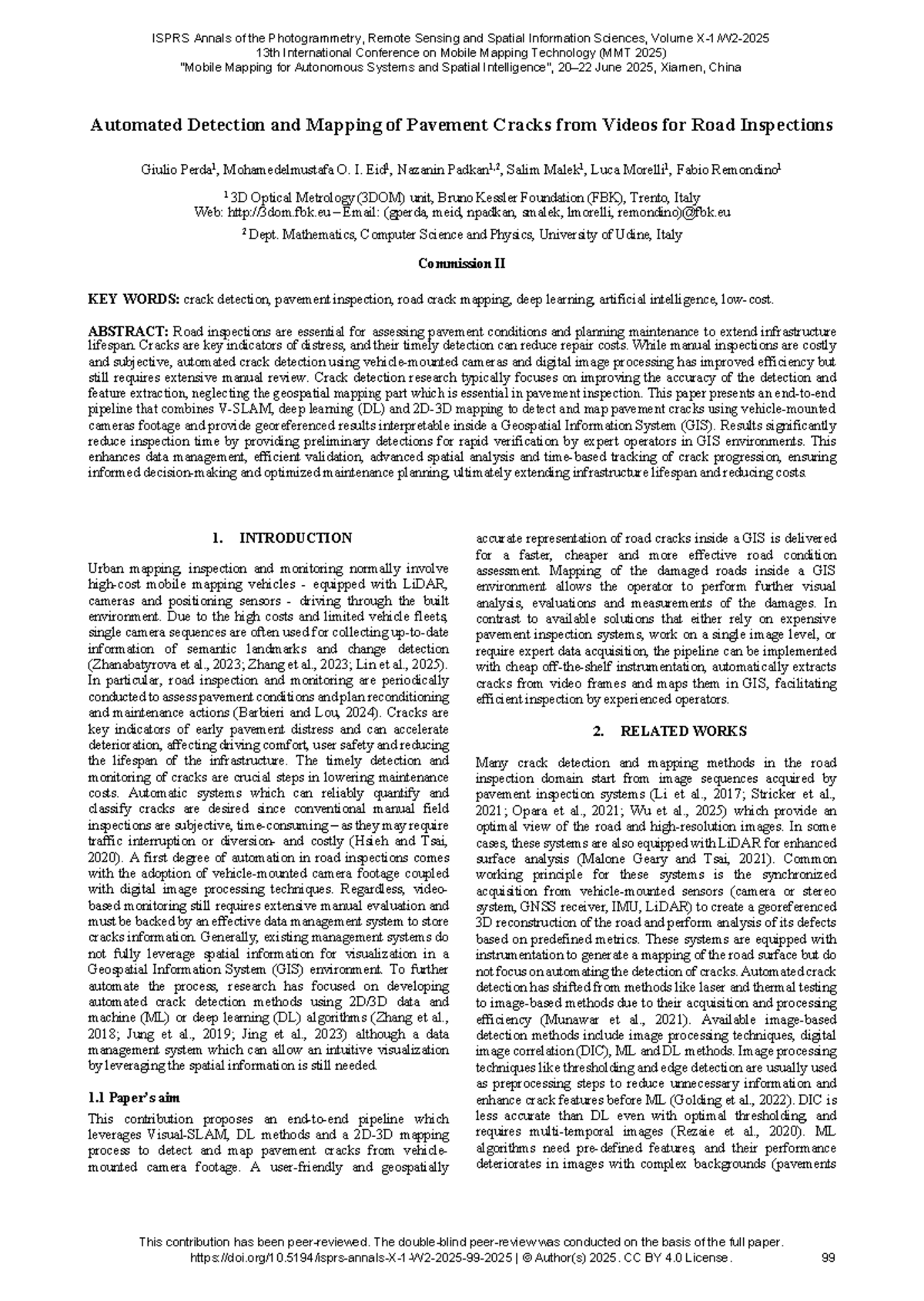 Automated Pavement Crack Detection and Mapping: MMT 2025 Insights - Studocu