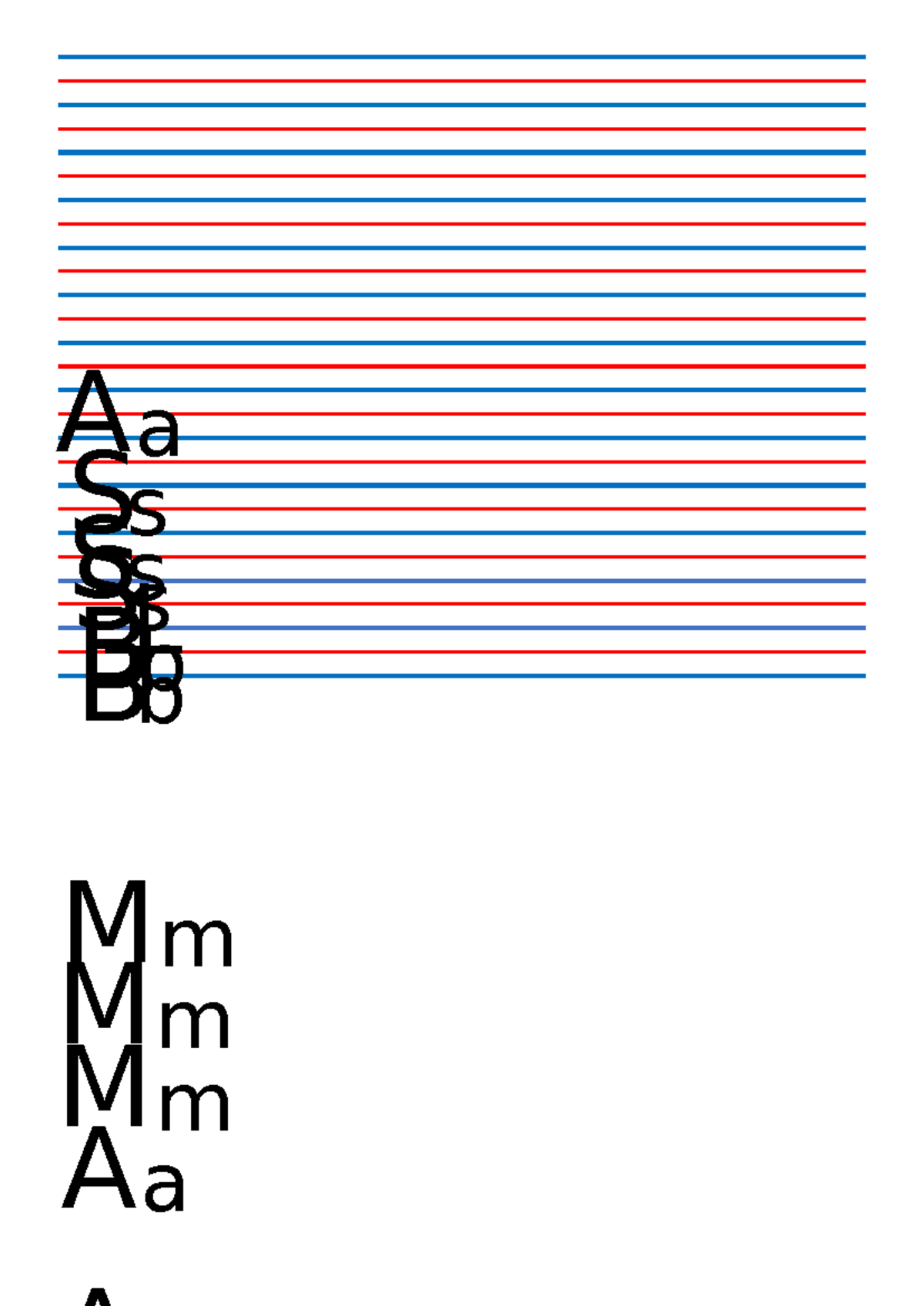 My tracing letter - educational - Computer Science - MMA >333 a Aa Mm a ...
