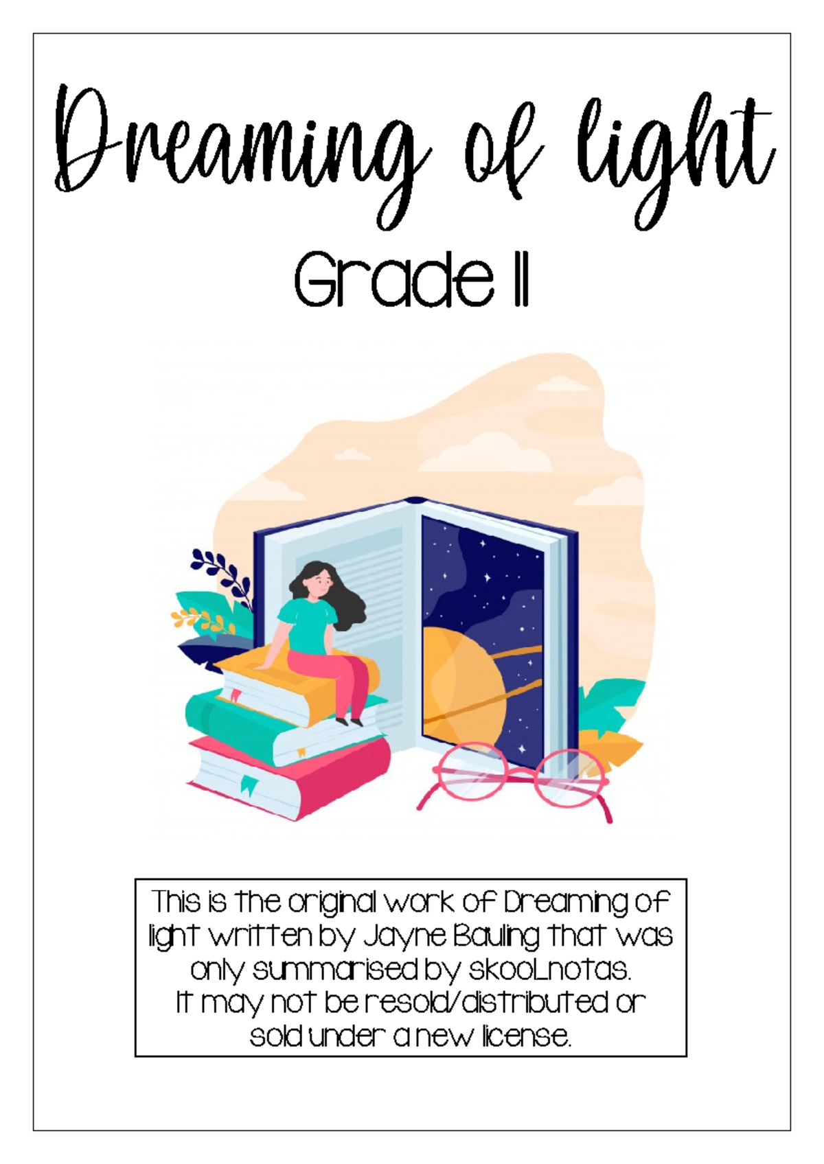 Dreaming of Light: A Study Guide for Grade 11 Literature (Final Exam ...