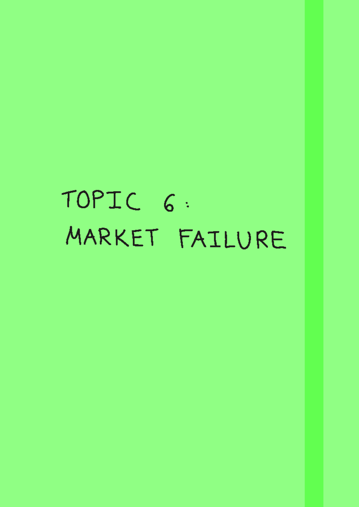 Test 2 - Notes on Market Failure and Externalities - Studocu