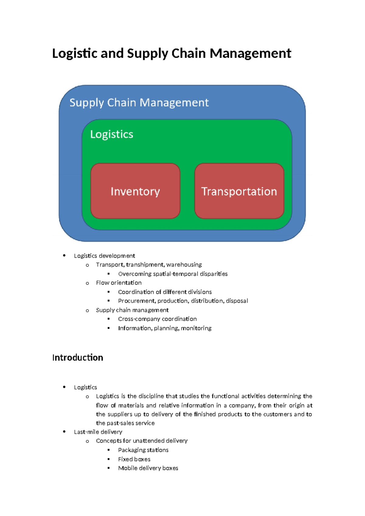 Logistic and Supply Chain Management Overview: Key Concepts and ...
