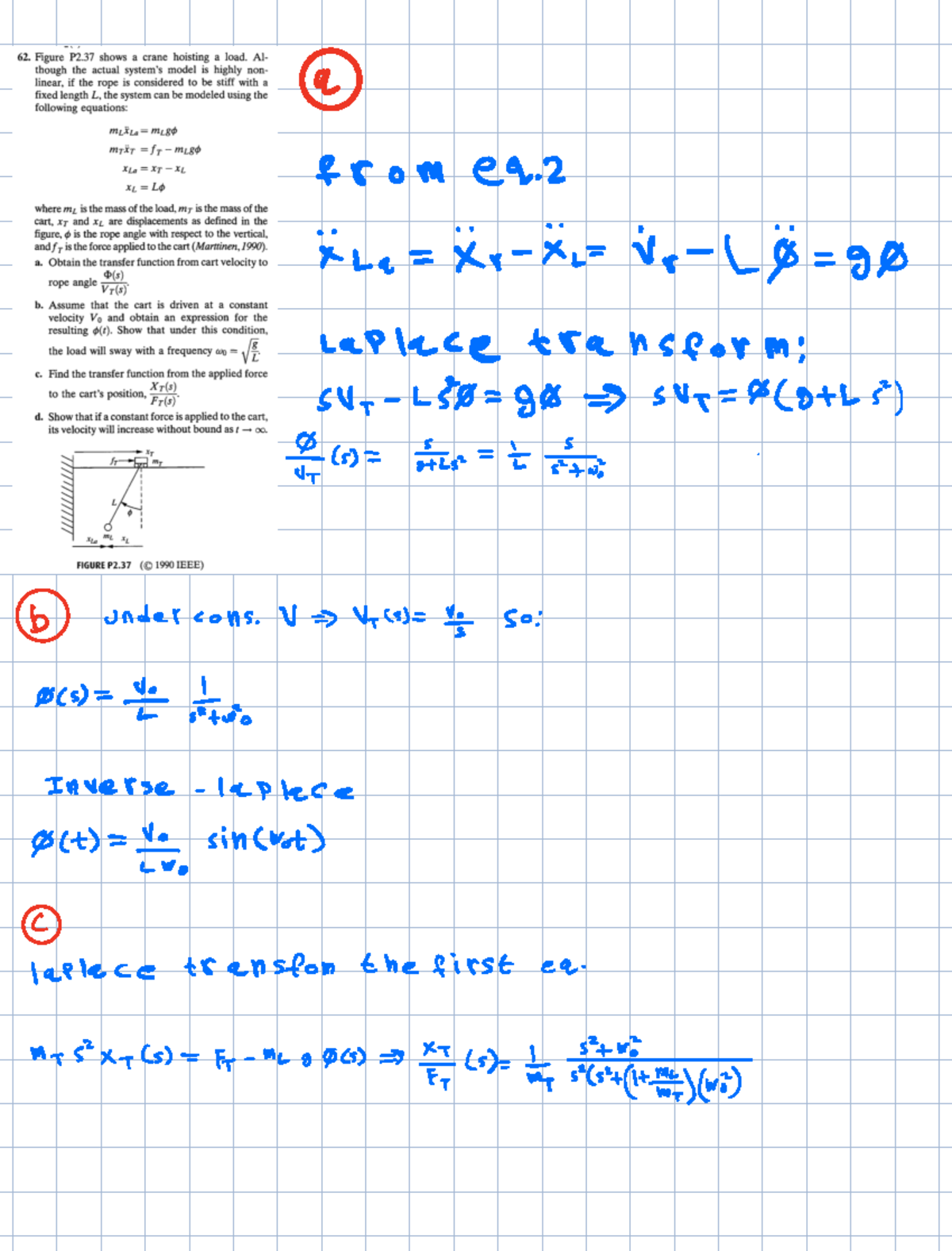 Note 18 Oct 2024 - Ch3 homework sol - q from 29. tea Xr Xi Jr 0 90 ####### Laplace transform ...