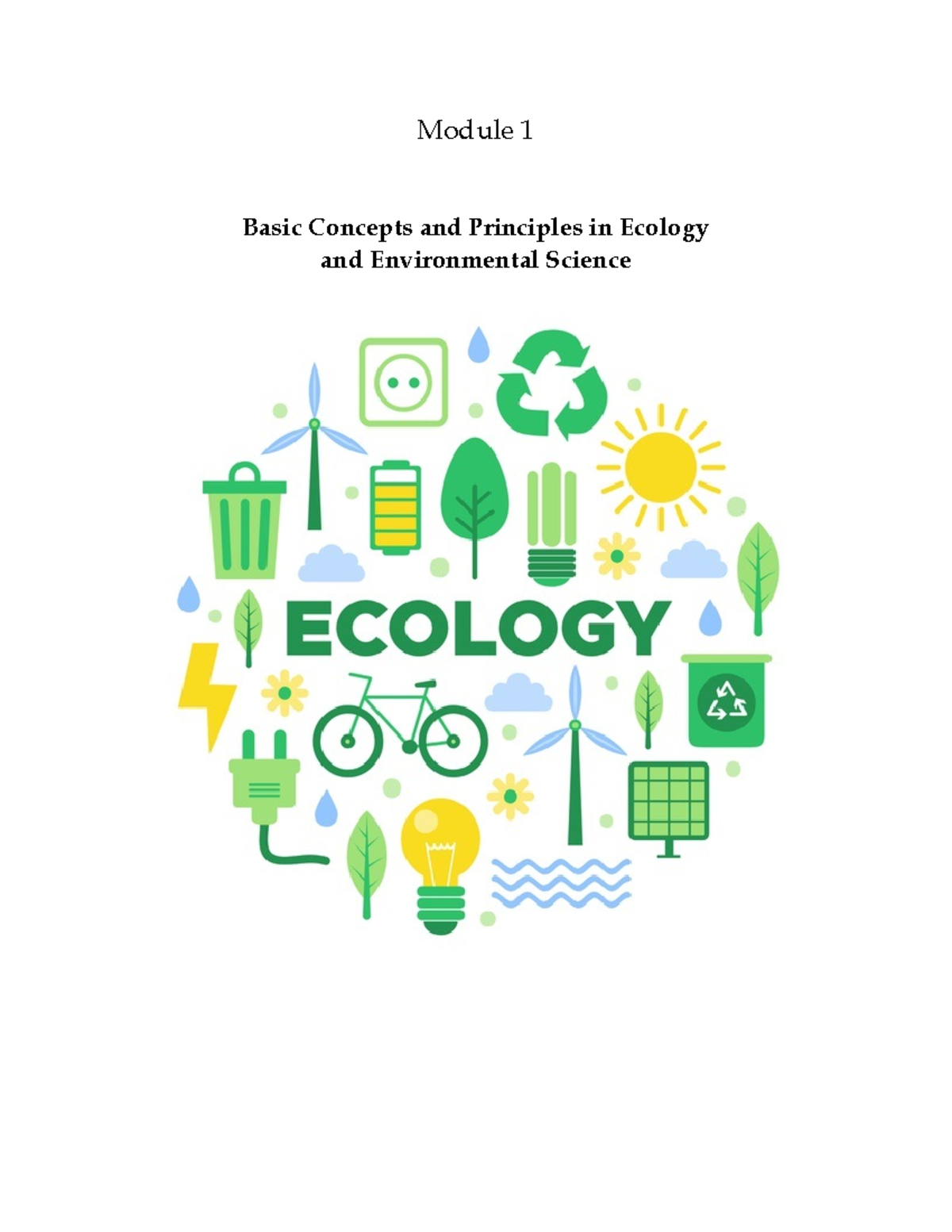 Module 1 Lesson 1 - Understanding Ecology & Environmental Science - Studocu