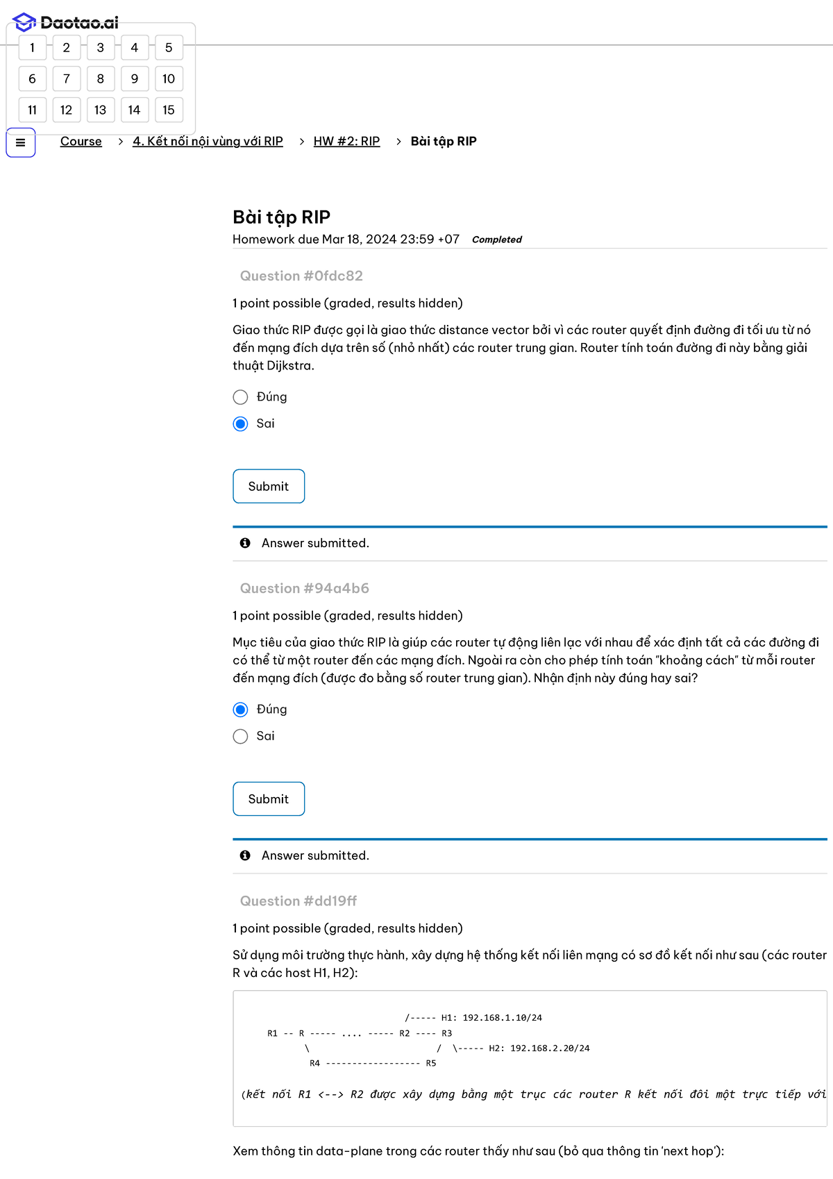 RIP-HW-2-IT4651-Courseware-MOOC-Homework-Due-Mar-18-2024 - Studocu