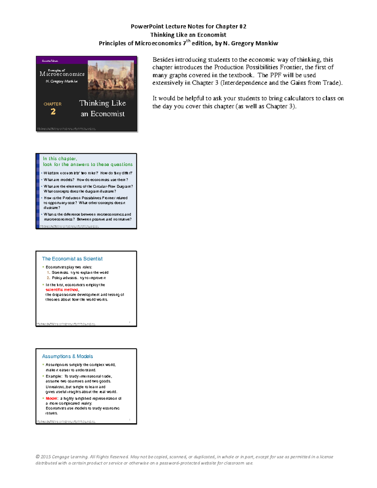 Micro-ch02-lecnotes 7e - PowerPoint Lecture Notes for Chapter 02 ...