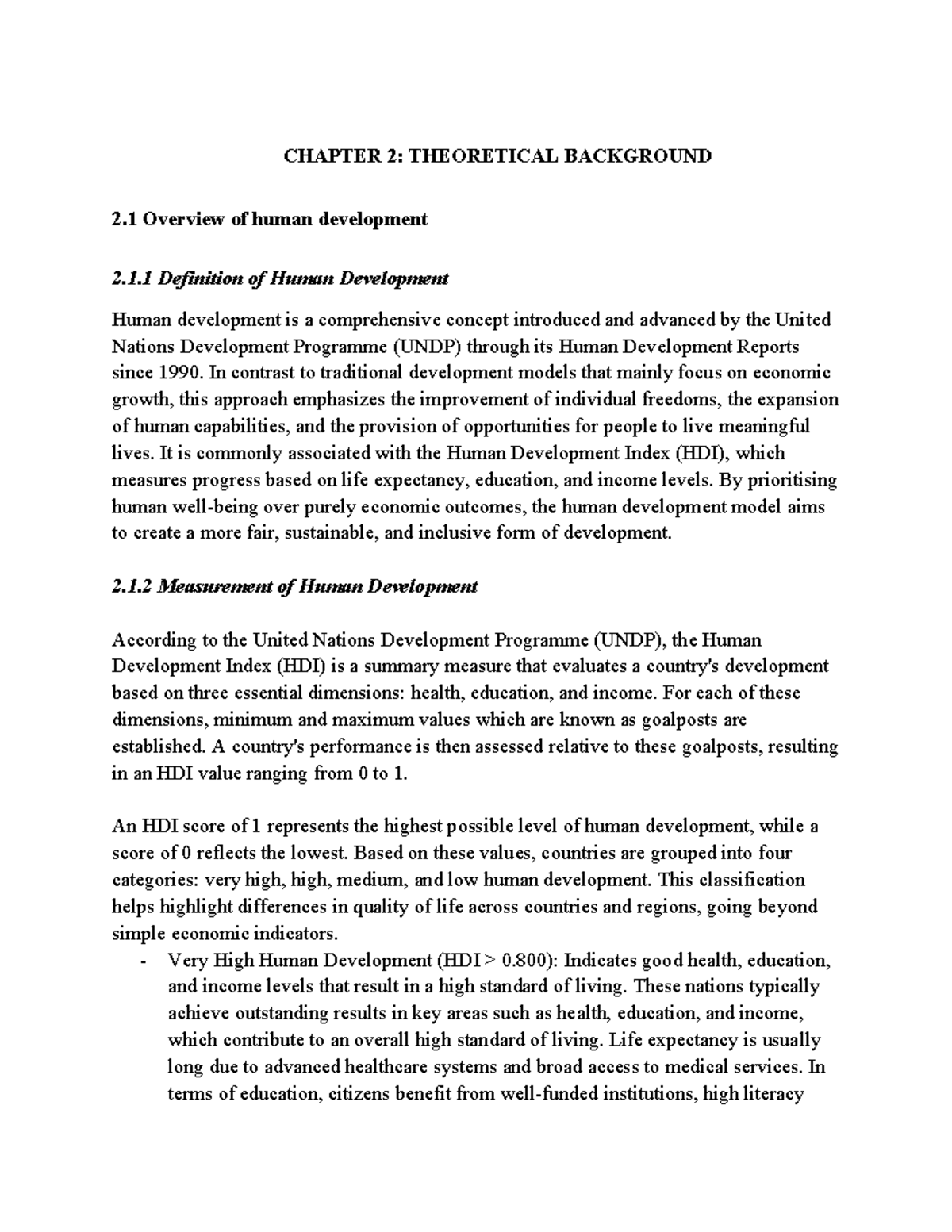 CHAPTER 2: THEORETICAL BACKGROUND ON HUMAN DEVELOPMENT (2) - Studocu