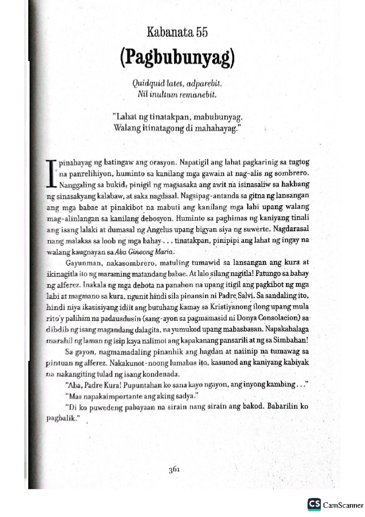 Kabanata 49-54 Analysis ng Noli Me Tangere ni Jose Rizal - Studocu