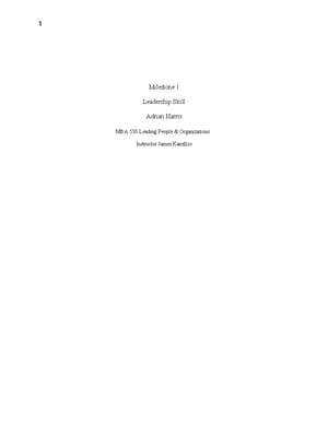 MBA 580 Module Two Charts Excel Guide - - Studocu