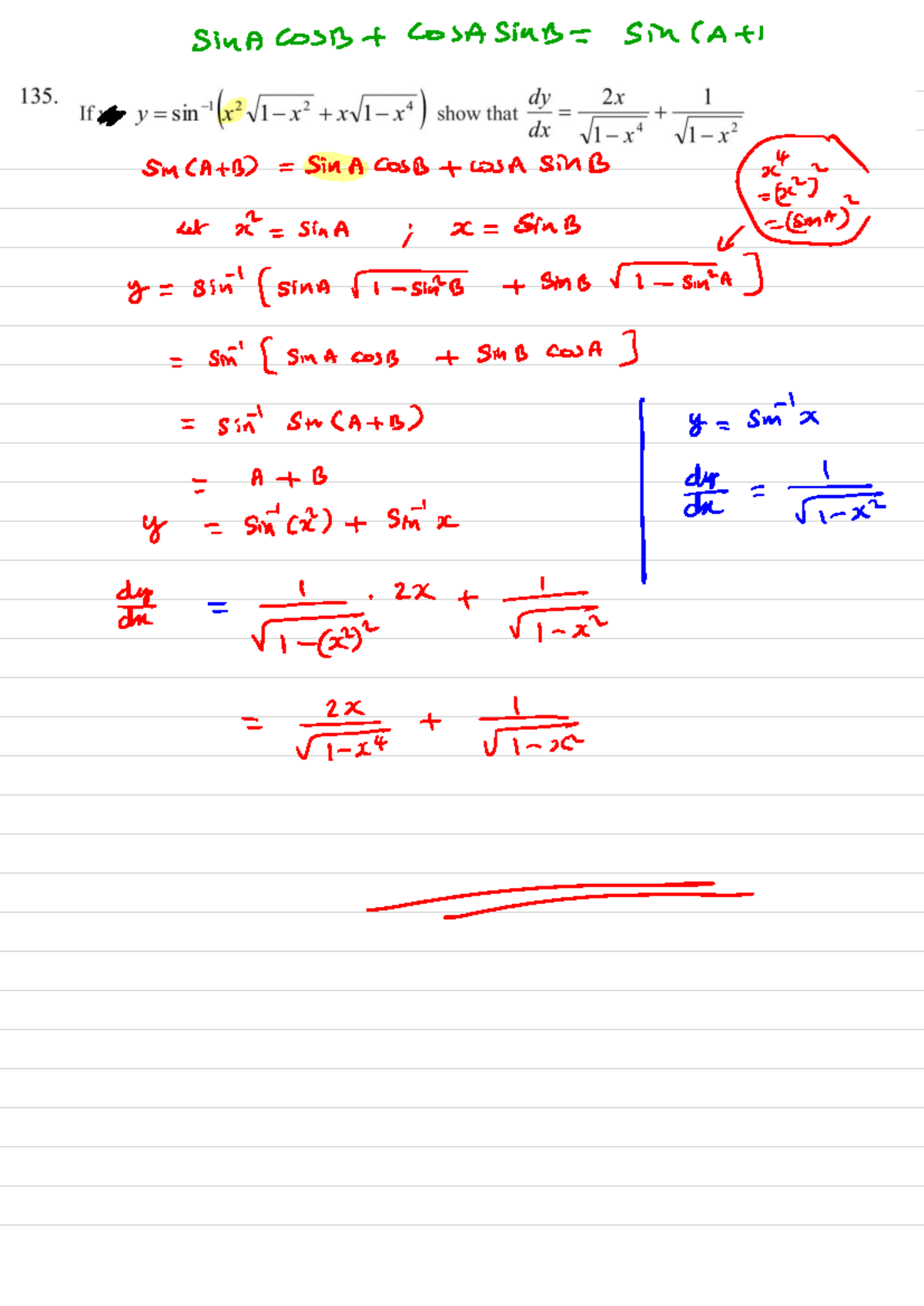 Differentiability - Questions and Answers (Math 101) - Studocu