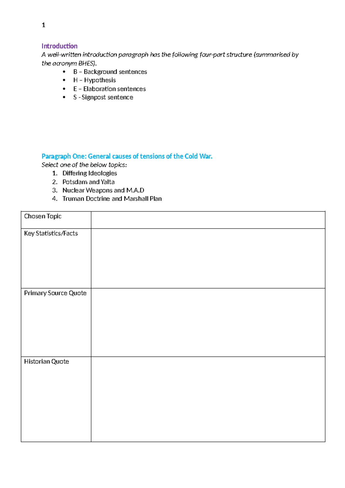10SCM - Quotes Memorise - 1 Introduction A well-written introduction ...