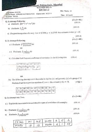 Advanced Machine learning End sem Question paper - AI22304 VERNMENT ...