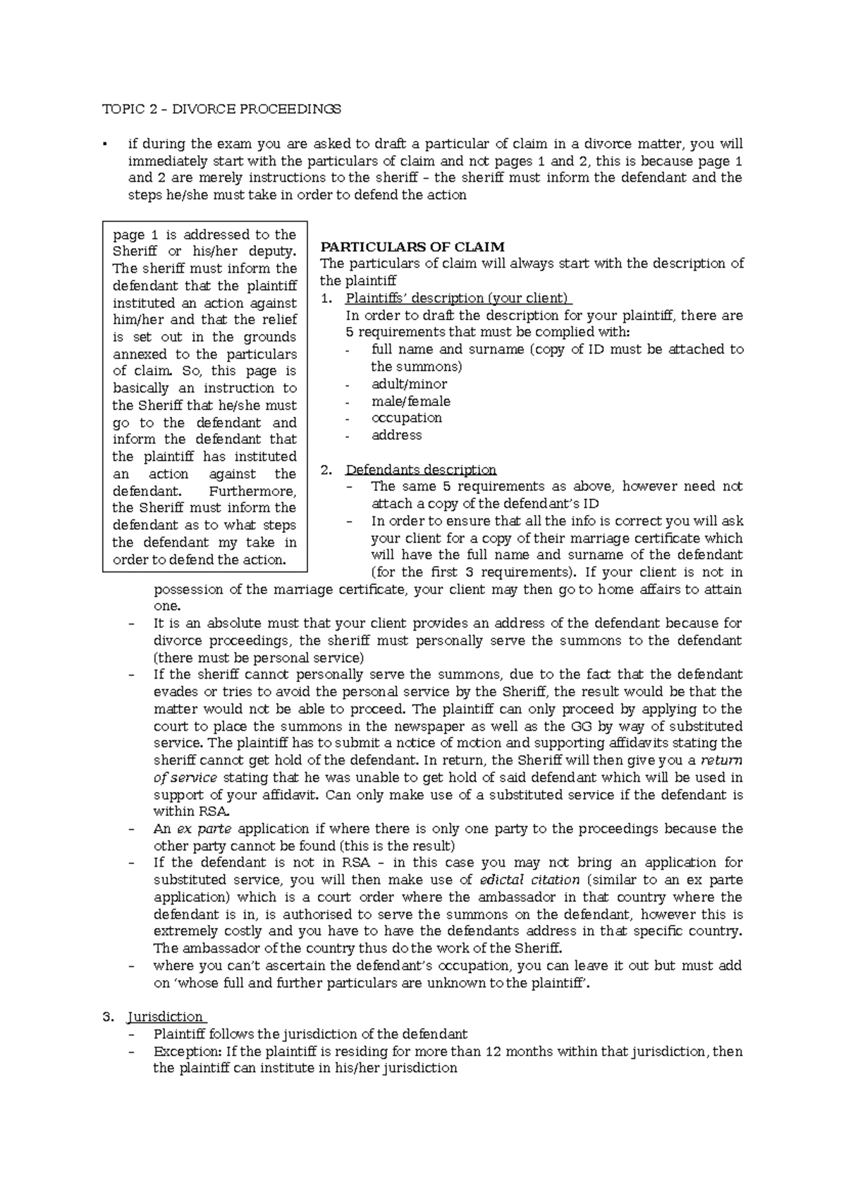 Topic 3 - Citation of Parties in Legal Proceedings (HCR & MCR) - Studocu