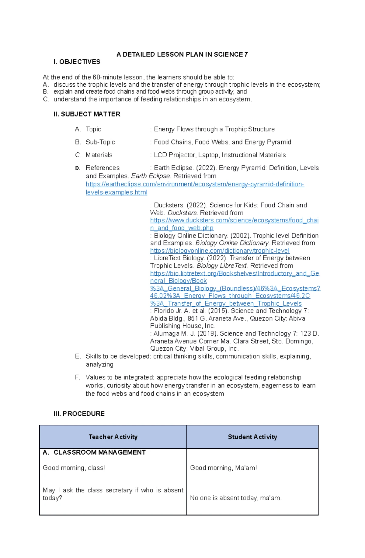 Chromosomes Lesson Plan - DETAILED LESSON PLAN IN SCIENCE 9 I ...
