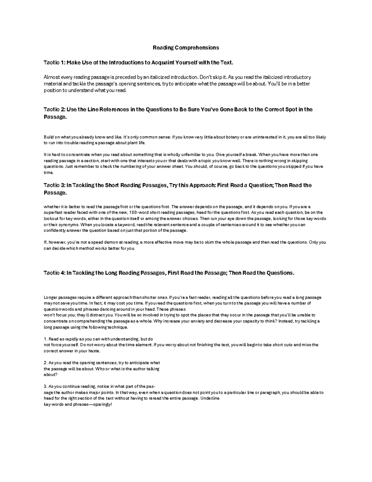 Lecture 6 - Strategies for Effective Reading Comprehension Techniques ...