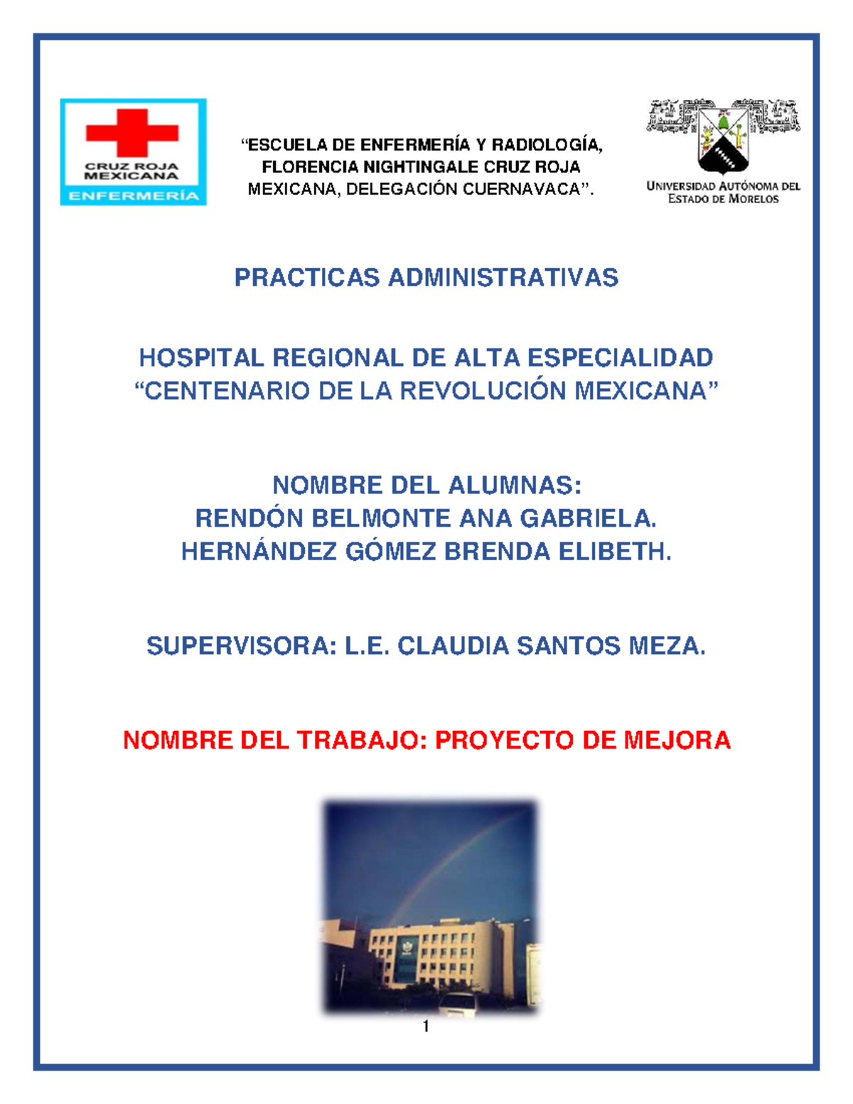 Proyecto Final de Mejora en Subceye - Hospital Regional de Alta ...