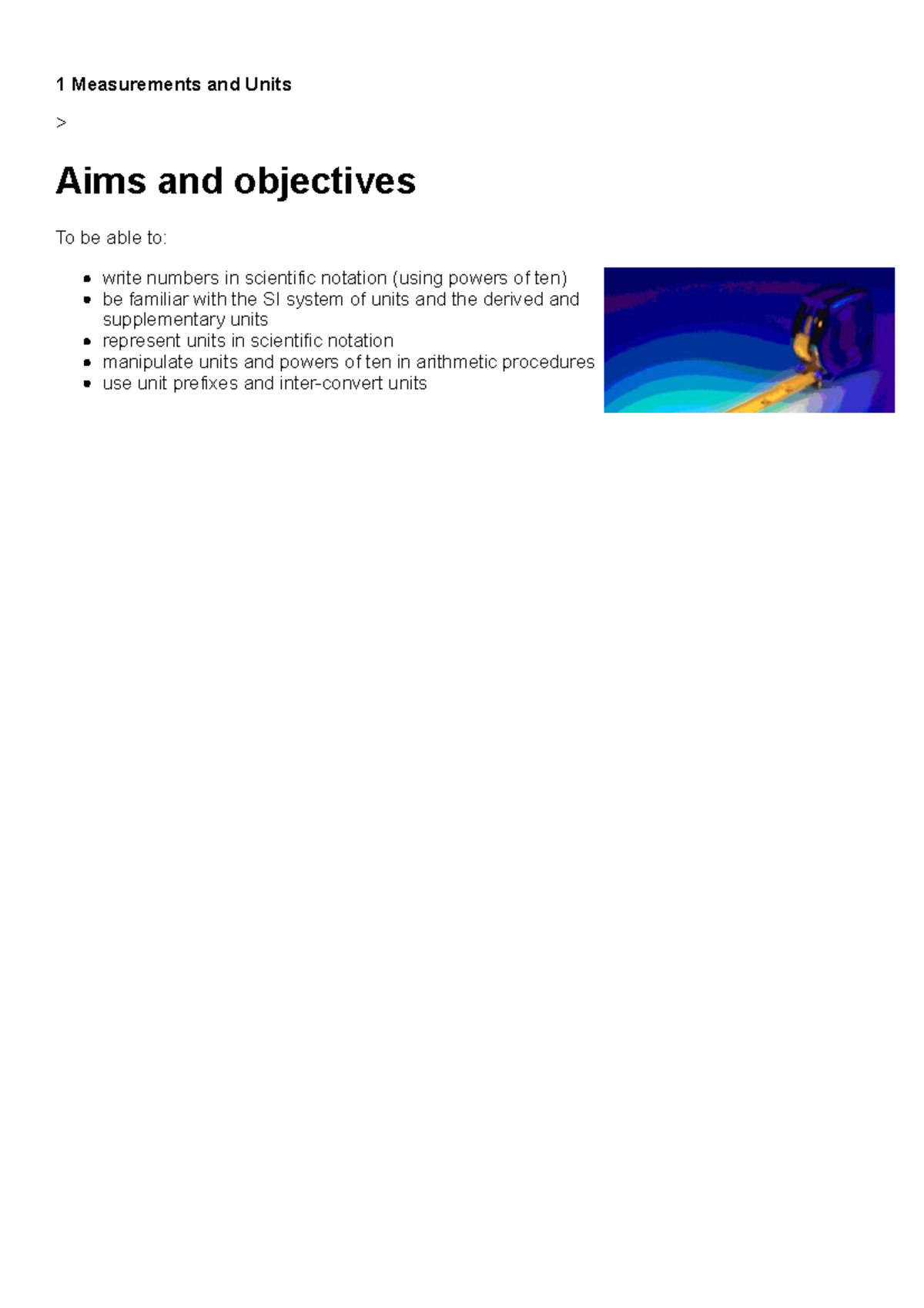 Measurements and Units: Understanding Scientific Notation and SI Units ...