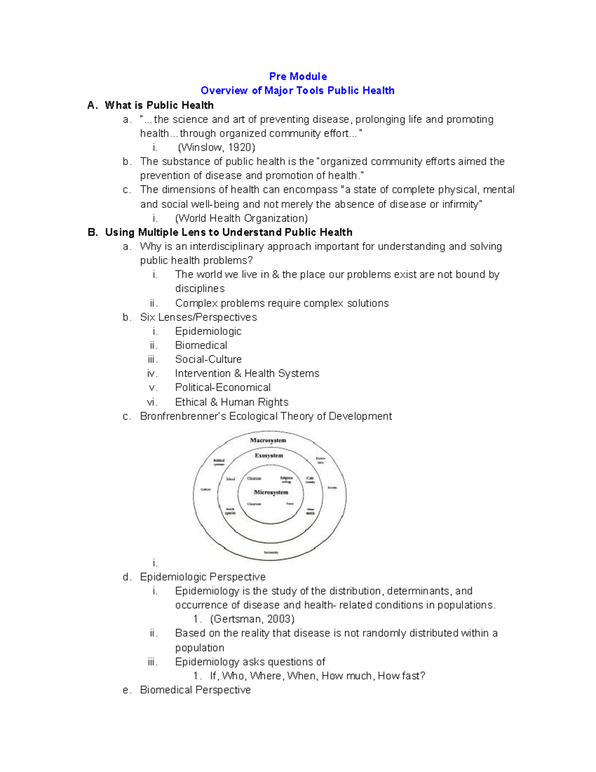 Public Health Perspectives: Tools & Strategies for Disease Prevention ...