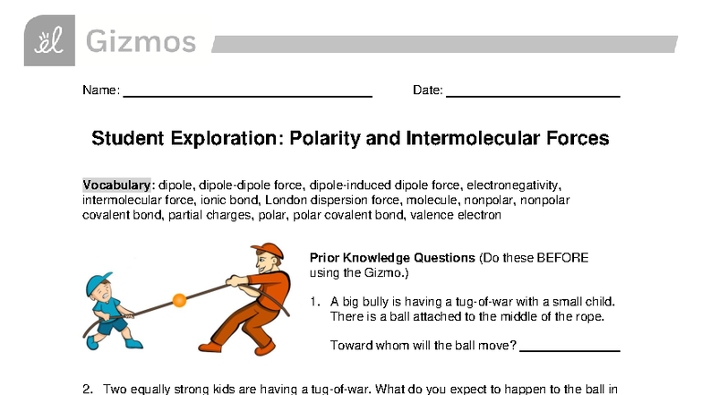 Intermolecular Forces SE: Exploring Polarity and Bond Types - Studocu