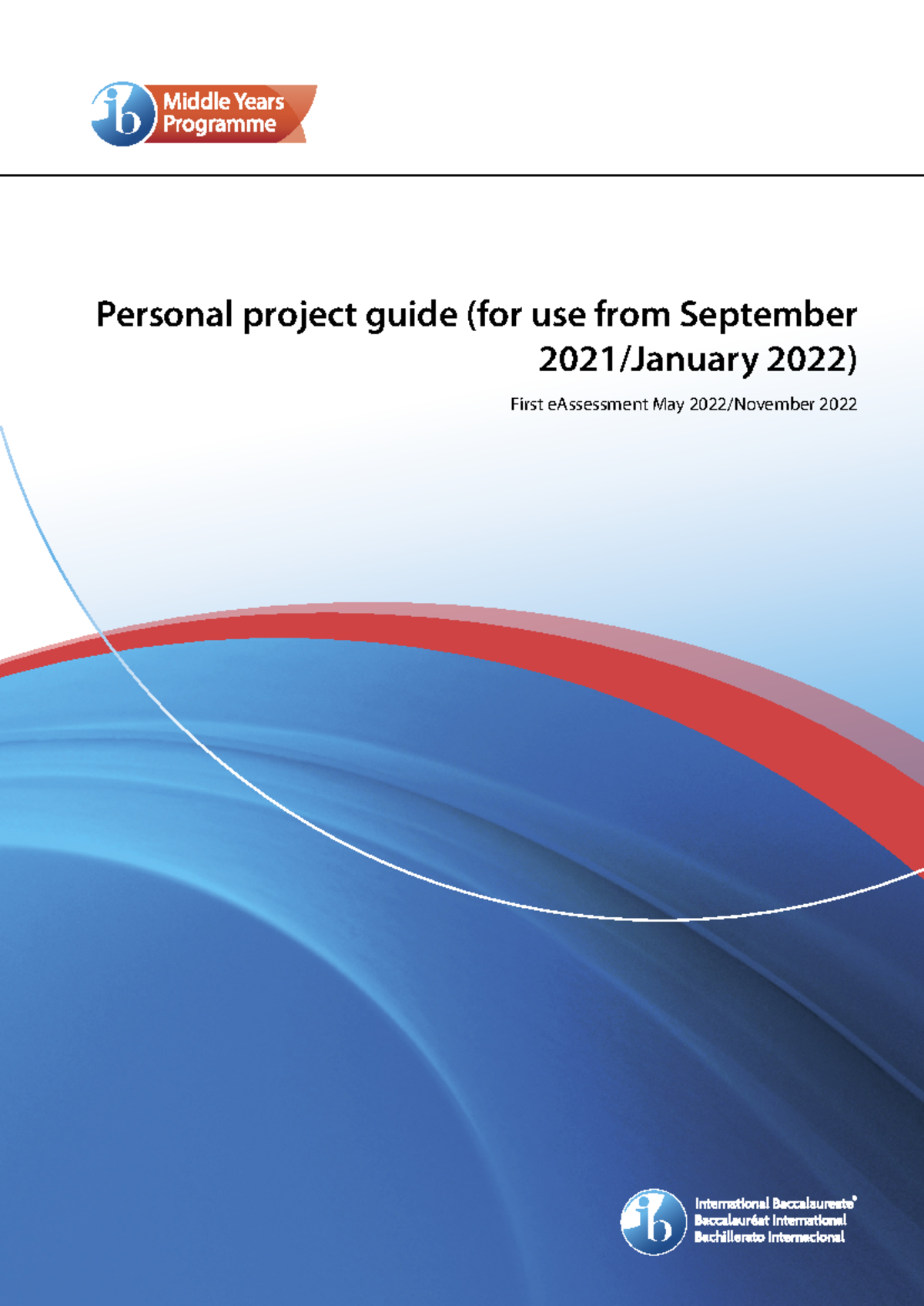 MYP Personal Project Guide (Effective Sept 2022) - Studocu